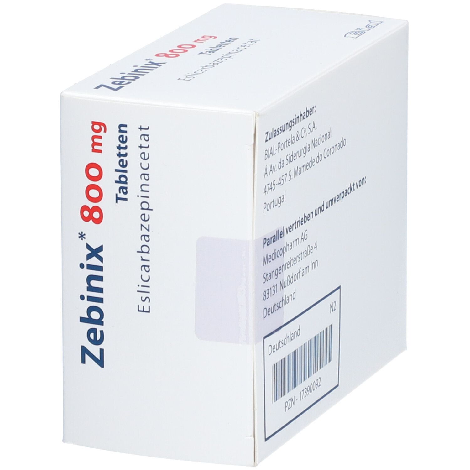 ZEBINIX 800 mg Tabletten 90 St mit dem E-Rezept kaufen - Shop Apotheke