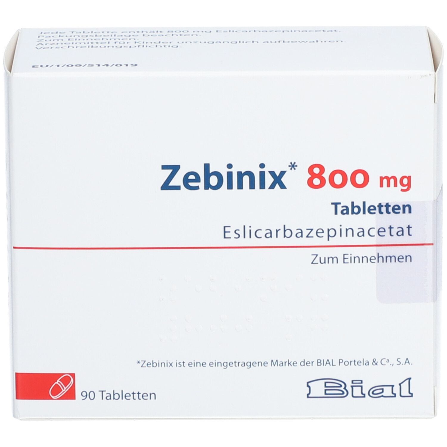 ZEBINIX 800 mg Tabletten 90 St mit dem E-Rezept kaufen - Shop Apotheke