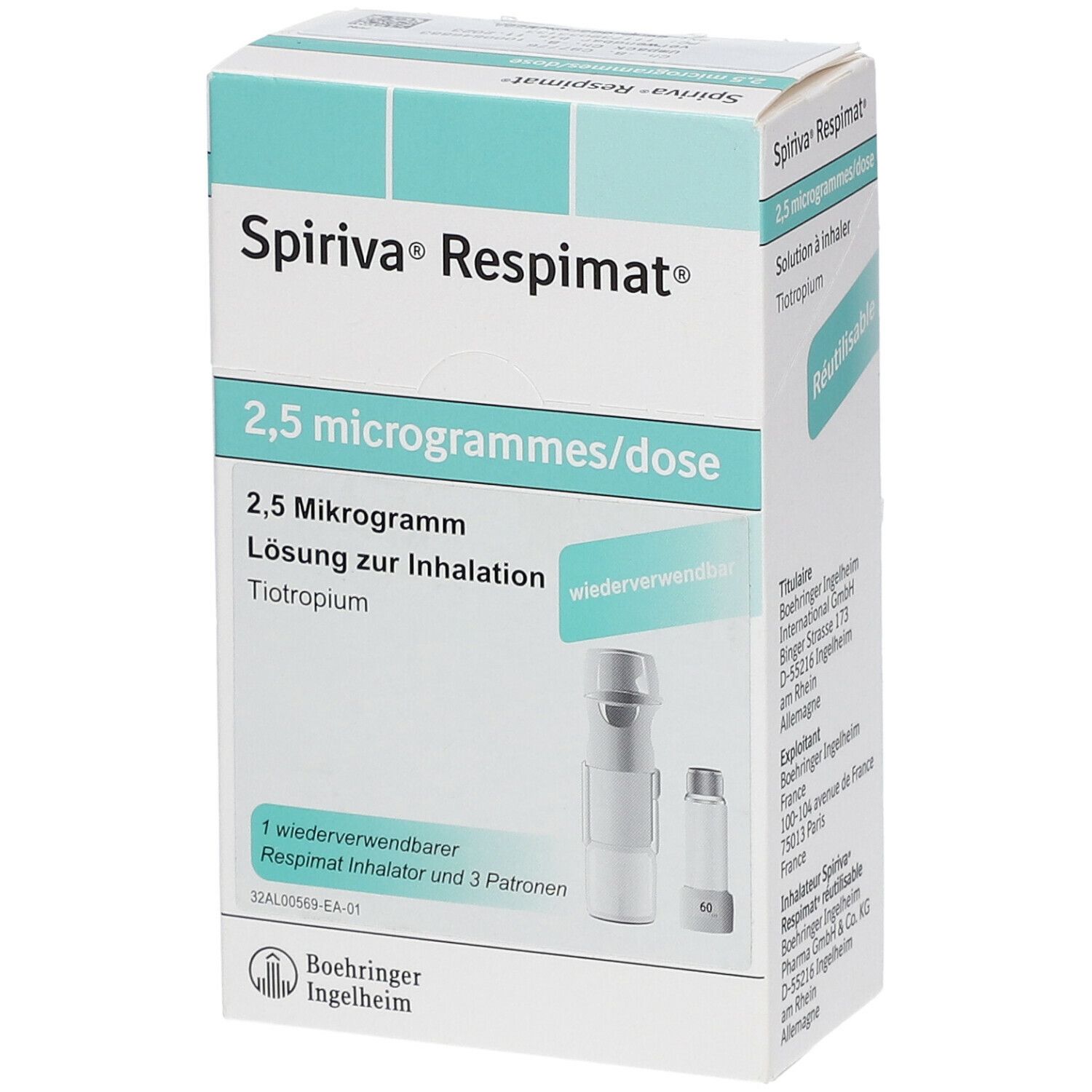 Spiriva® Respimat® 2,5 µg 3x4 ml mit dem E-Rezept kaufen - Shop Apotheke