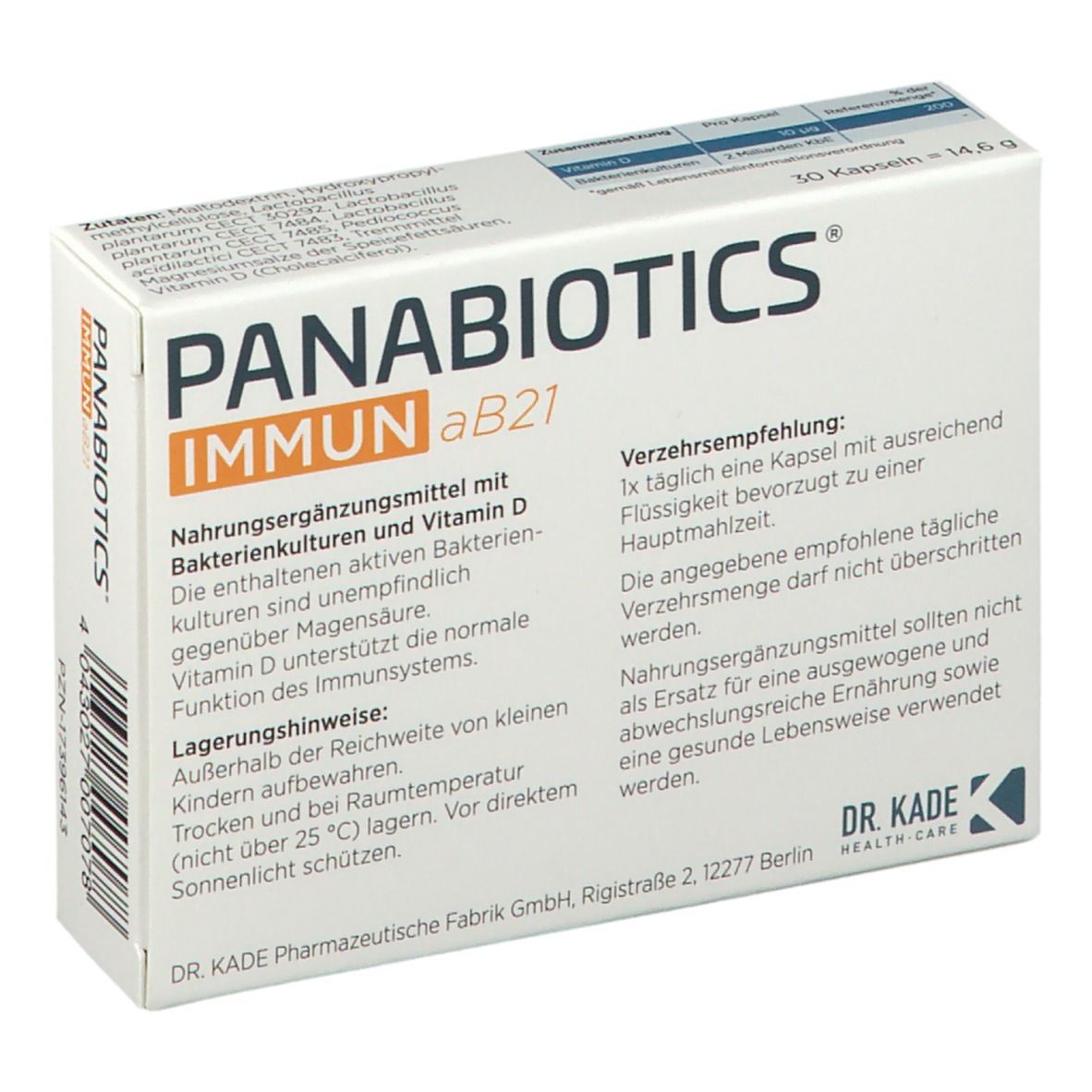 PANABIOTICS® IMMUN aB21 30 St - shop-apotheke.at