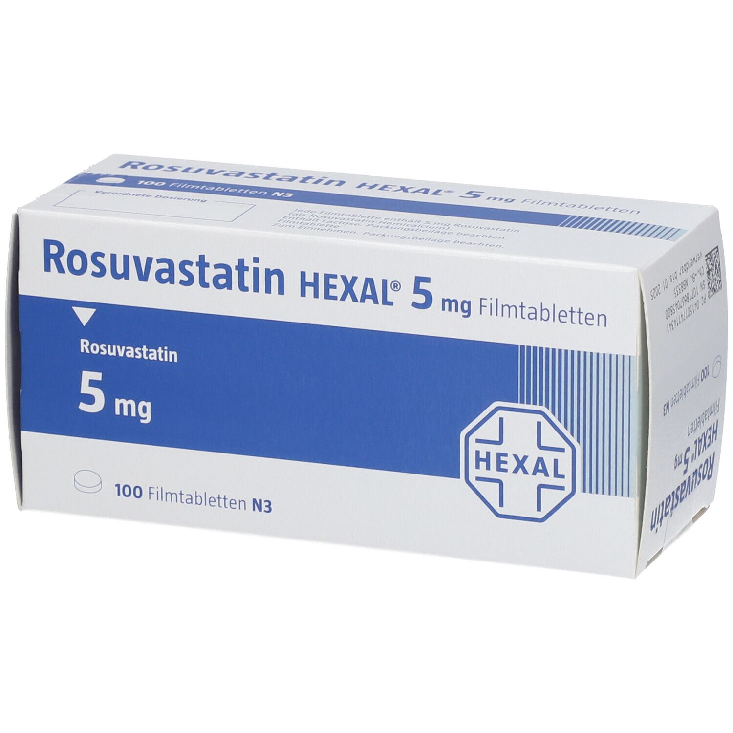 ROSUVASTATIN HEXAL 5 mg Filmtabletten 100 St mit dem E-Rezept kaufen ...