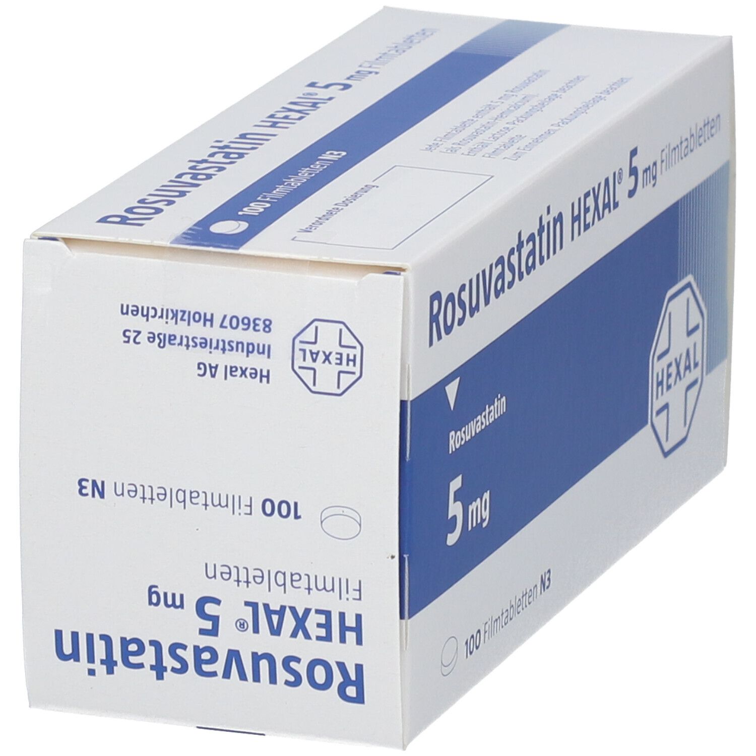ROSUVASTATIN HEXAL 5 mg Filmtabletten 100 St mit dem E-Rezept kaufen ...