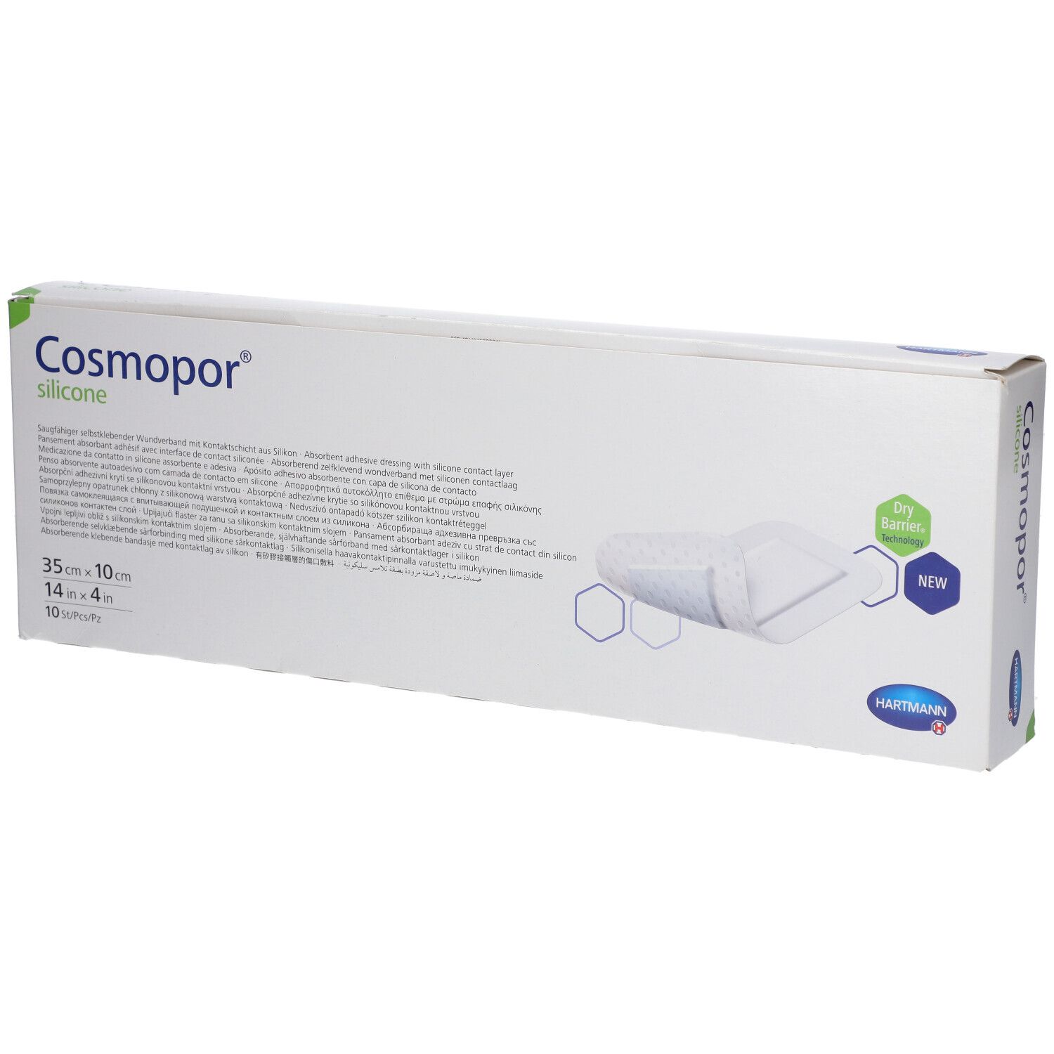 Cosmopor® Silicone 35 x 10 cm 10 St - SHOP APOTHEKE