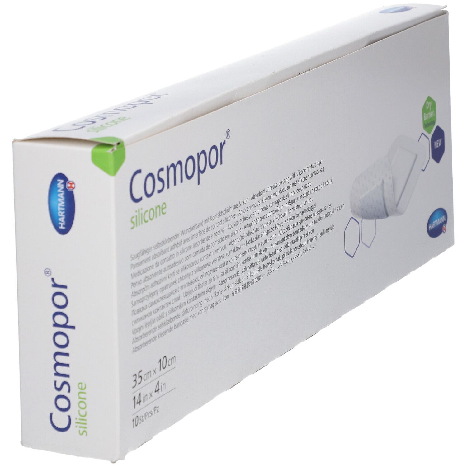 Cosmopor® Silicone 35 x 10 cm 10 St - SHOP APOTHEKE