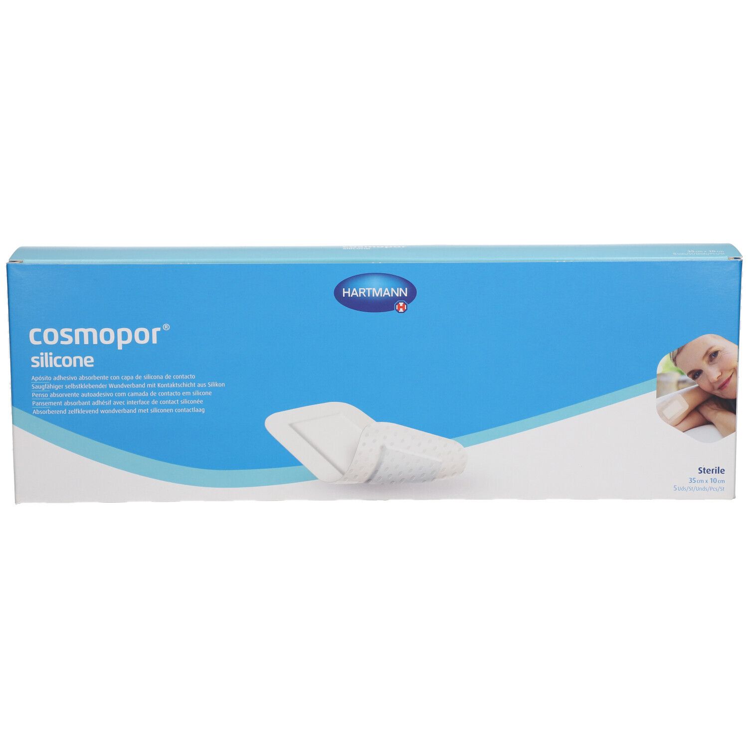 Cosmopor® Silicone steril 35 x 10 cm 5 St - Shop Apotheke