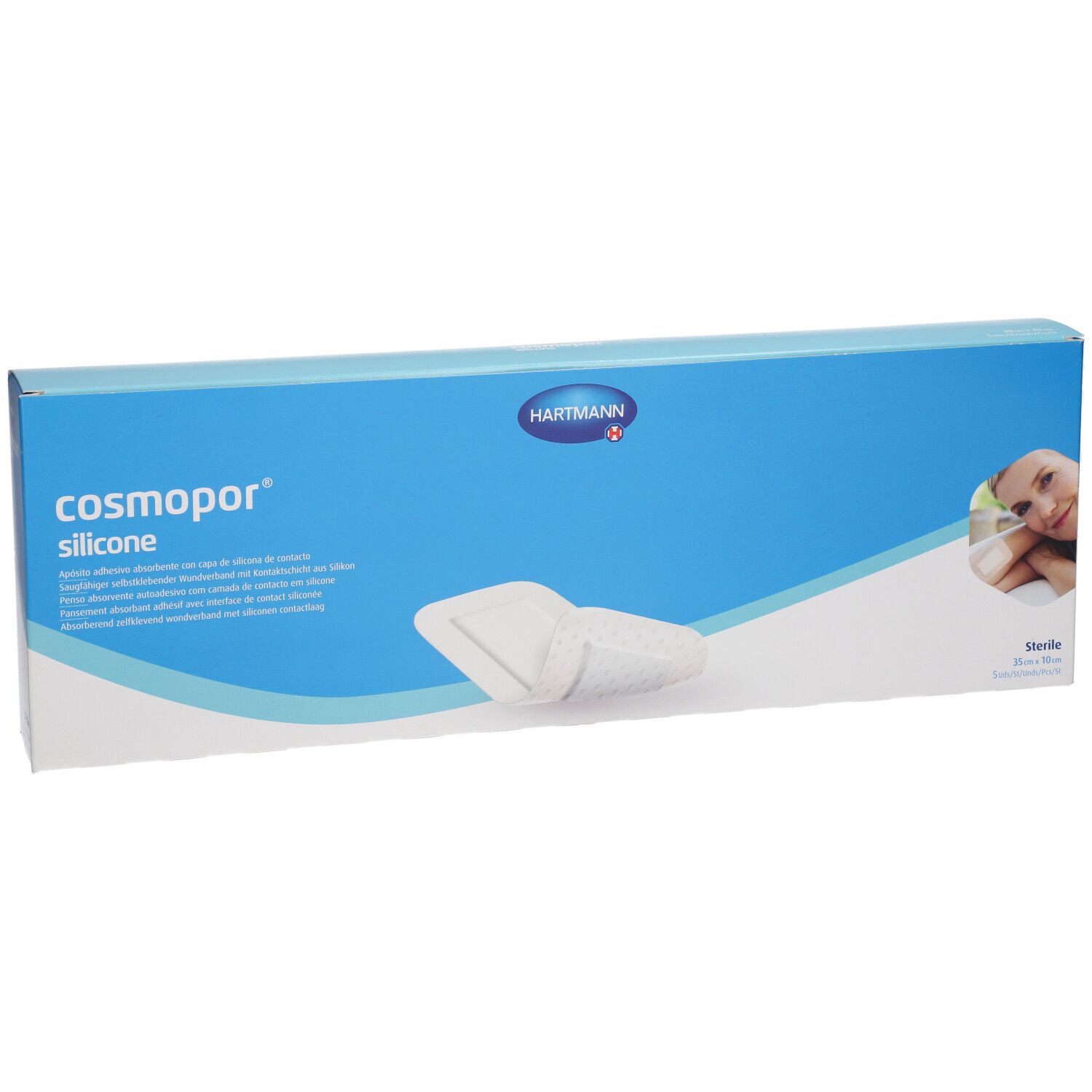 Cosmopor® Silicone steril 35 x 10 cm 5 St - Shop Apotheke