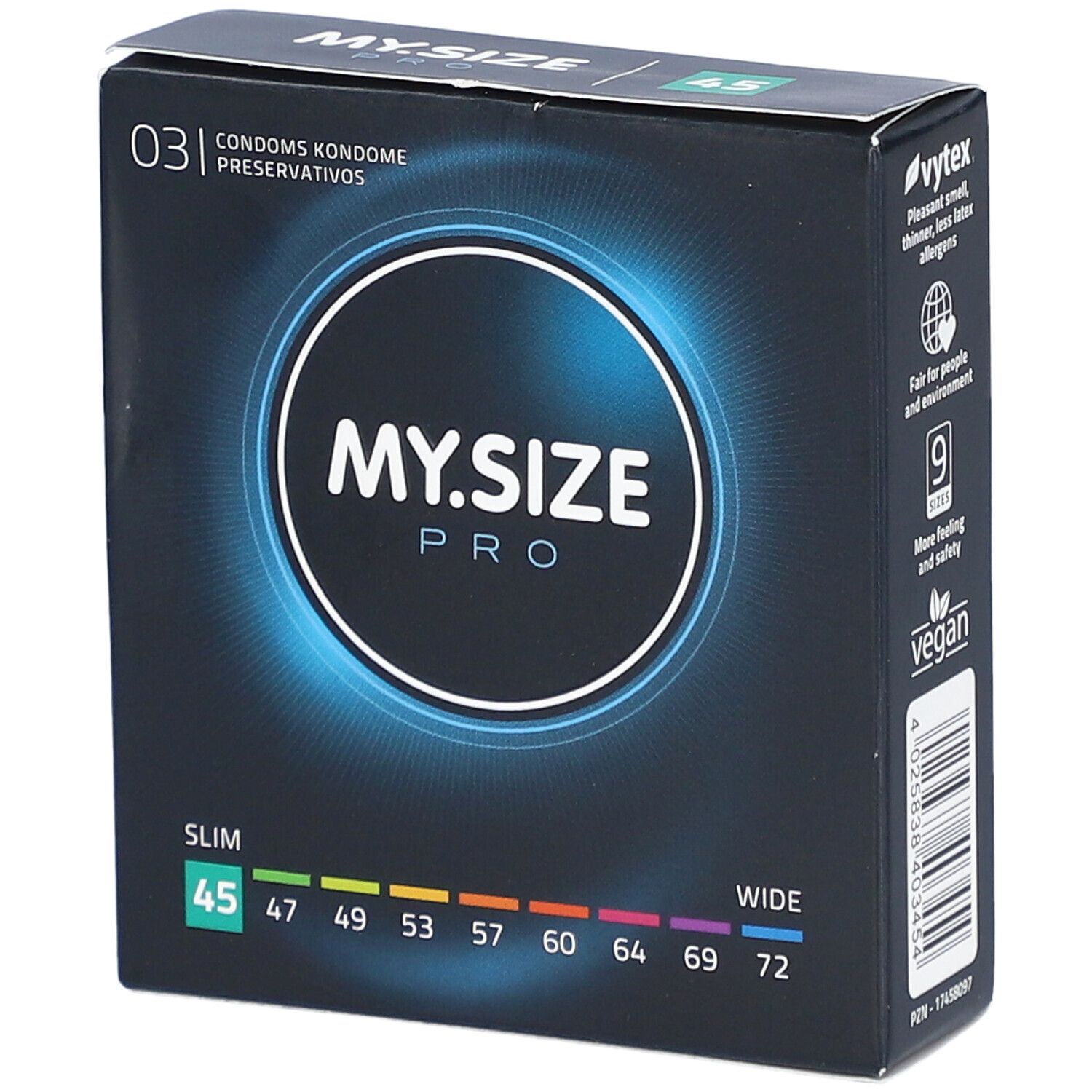 MY.SIZE PRO 45 mm 3 St - Shop Apotheke