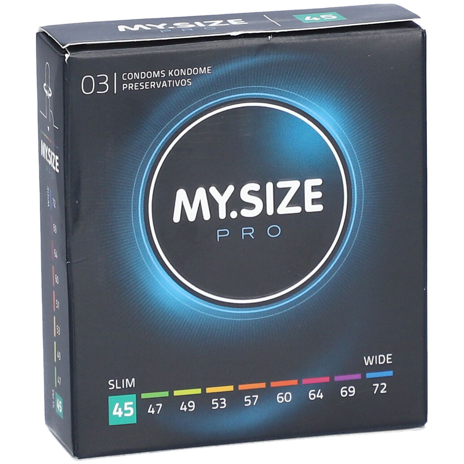 MY.SIZE PRO 45 mm 3 St - Shop Apotheke