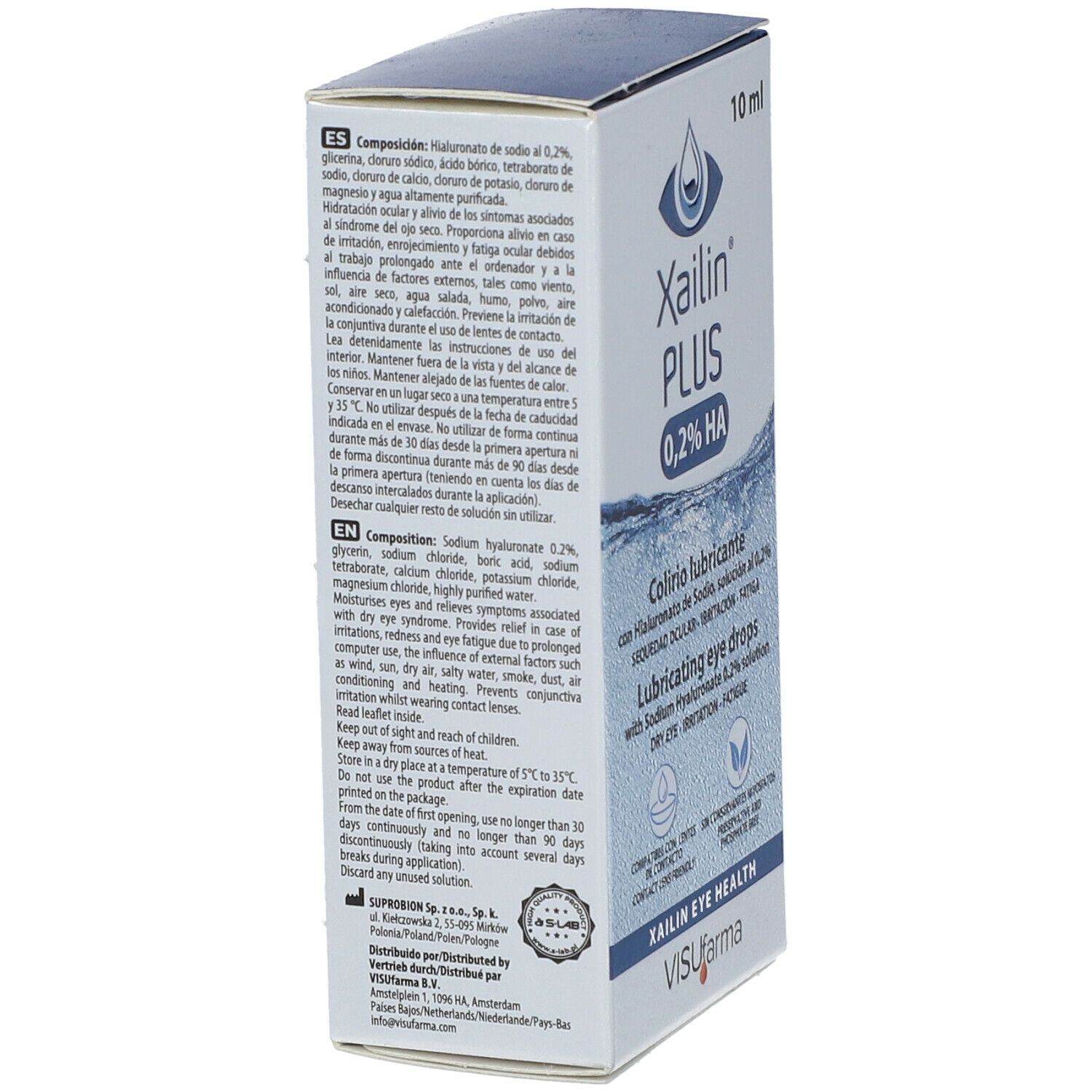 Xailin® PLUS 0,2% HA Befeuchtende Augentropfen 10 ml - shop-apotheke.at