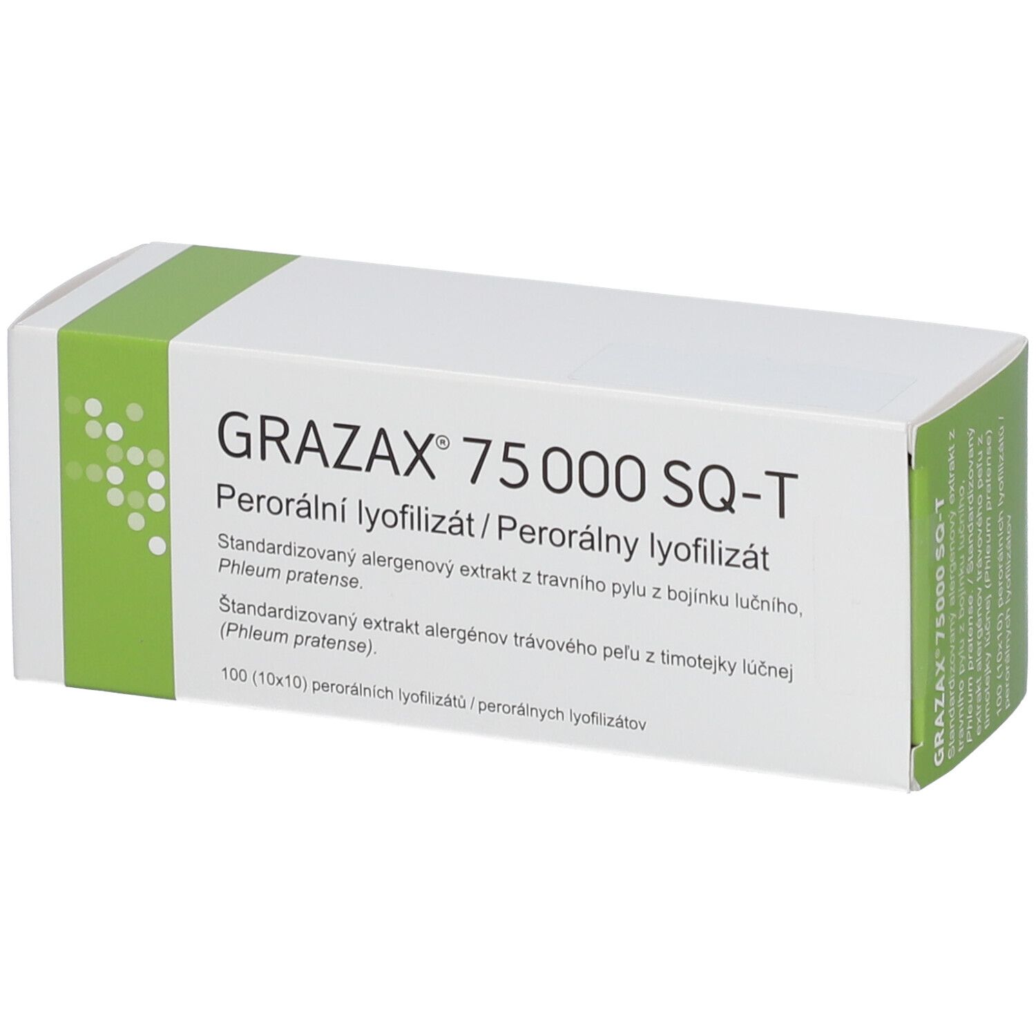 GRAZAX 75.000 SQ-T Lyo-Tab.Lyophilisat z.Einnehmen 100 St mit dem E ...