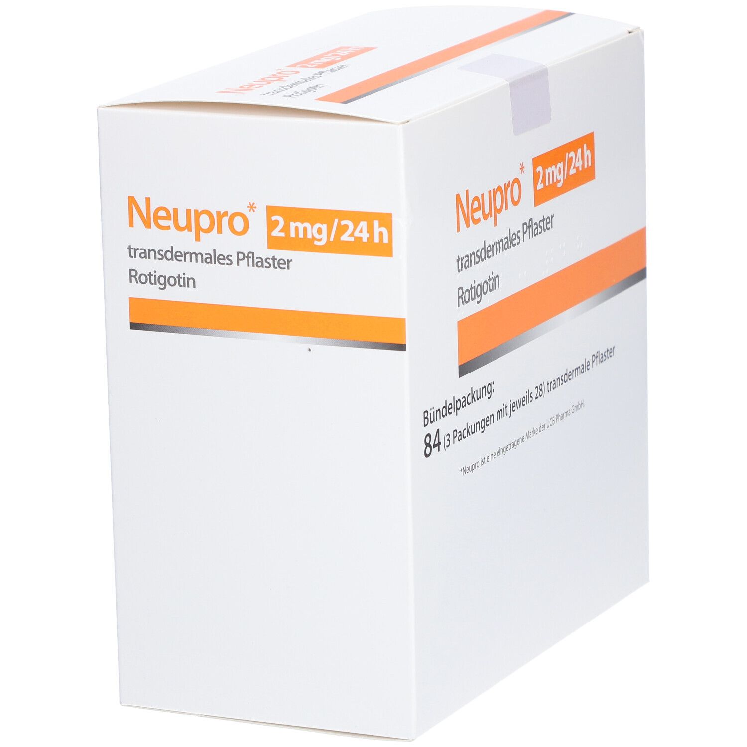 NEUPRO 2 mg/24 h transdermale Pflaster 84 St mit dem E-Rezept kaufen ...