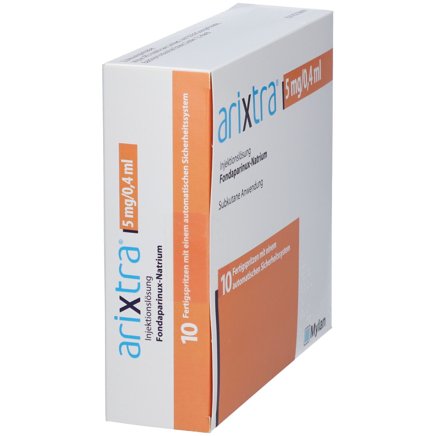 ARIXTRA 5 mg/0,4 ml Inj.-Lsg.i.e.Fertigspritze 10x0,4 ml mit dem E ...