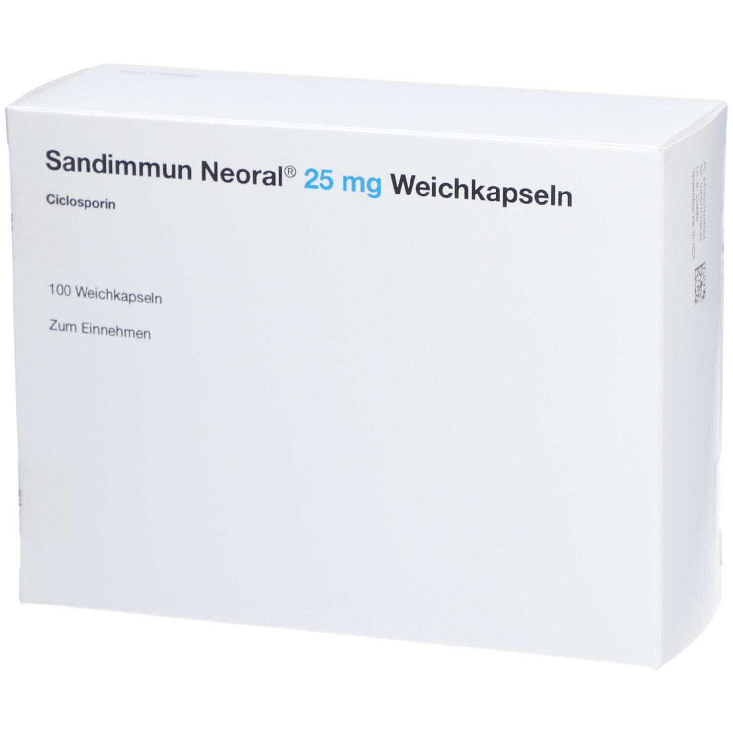 SANDIMMUN Neoral 25 mg Weichkapseln 100 St mit dem E-Rezept kaufen ...