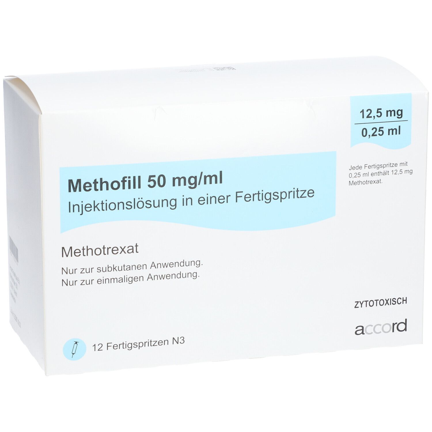 METHOFILL 12,5 mg (50 mg/ml) Inj.-Lsg.i.e.F.-Sp. 12 St mit dem E-Rezept ...