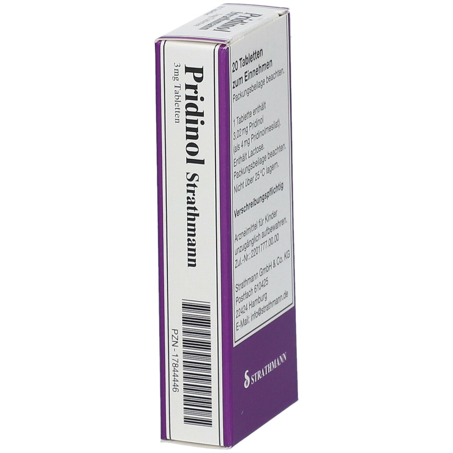 PRIDINOL Strathmann 3 mg Tabletten 20 St mit dem E-Rezept kaufen - Shop ...