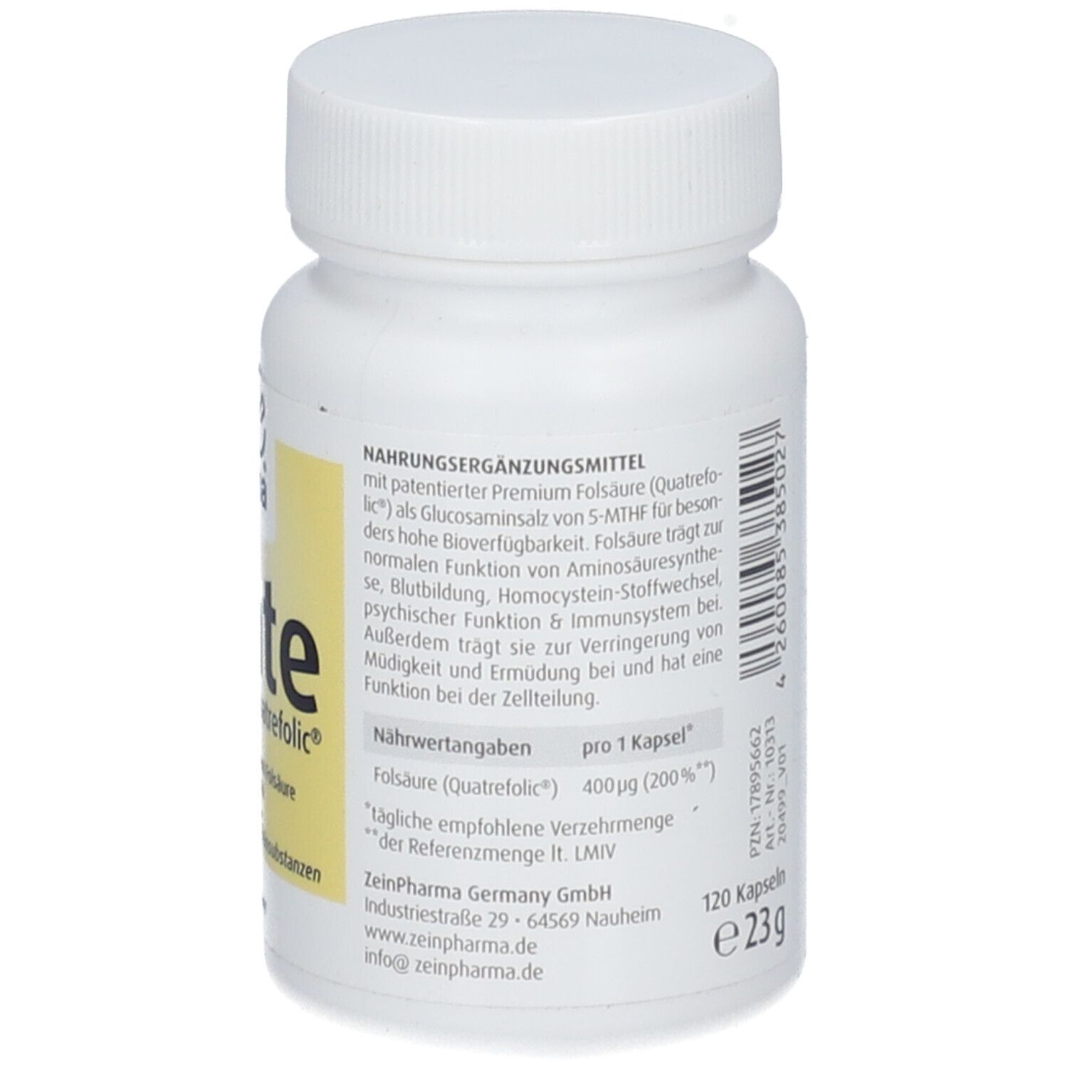 ZeinPharma® Zein Pharma® Folate Quatrefolic® 400µg 120 St - Shop Apotheke