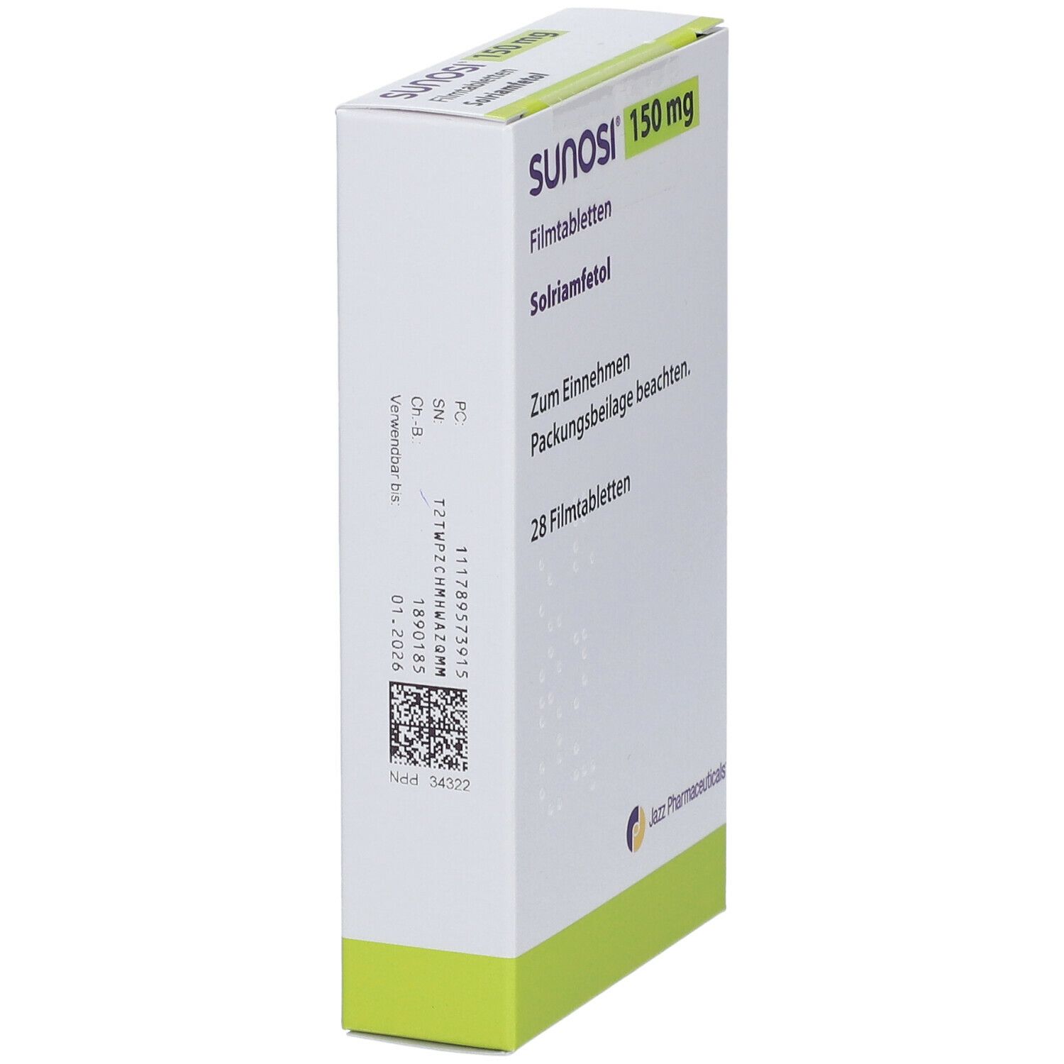 SUNOSI 150 mg Filmtabletten 28 St mit dem E-Rezept kaufen - Shop Apotheke