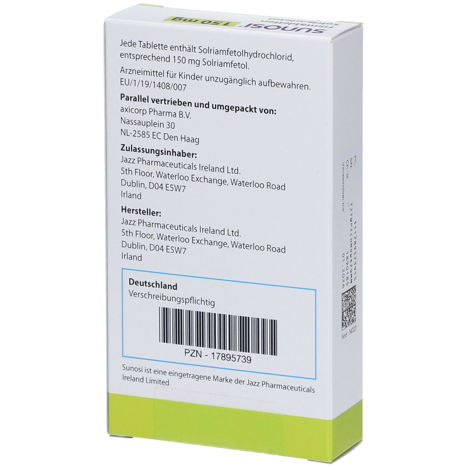 SUNOSI 150 mg Filmtabletten 28 St - shop-apotheke.com