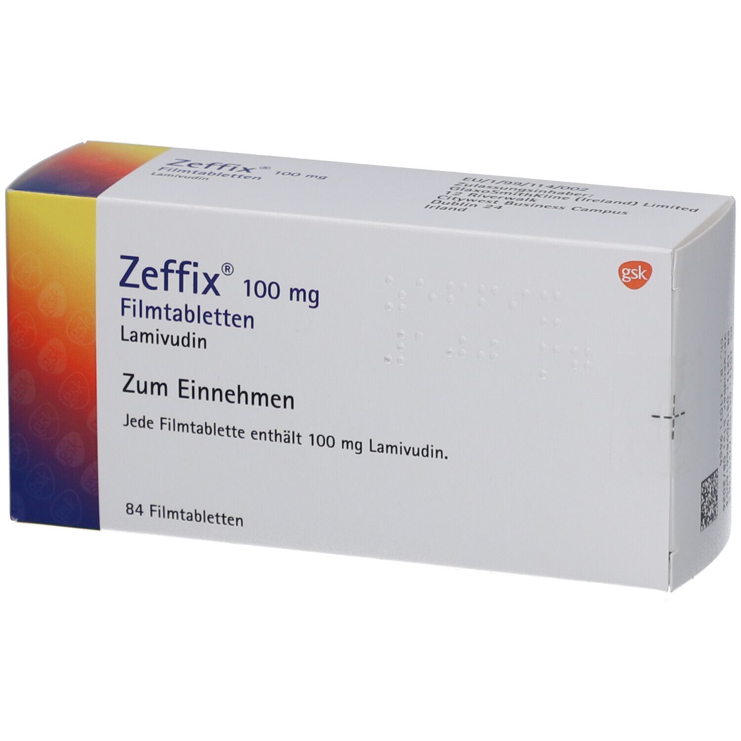 ZEFFIX 100 mg Filmtabletten 84 St mit dem E-Rezept kaufen - Shop Apotheke