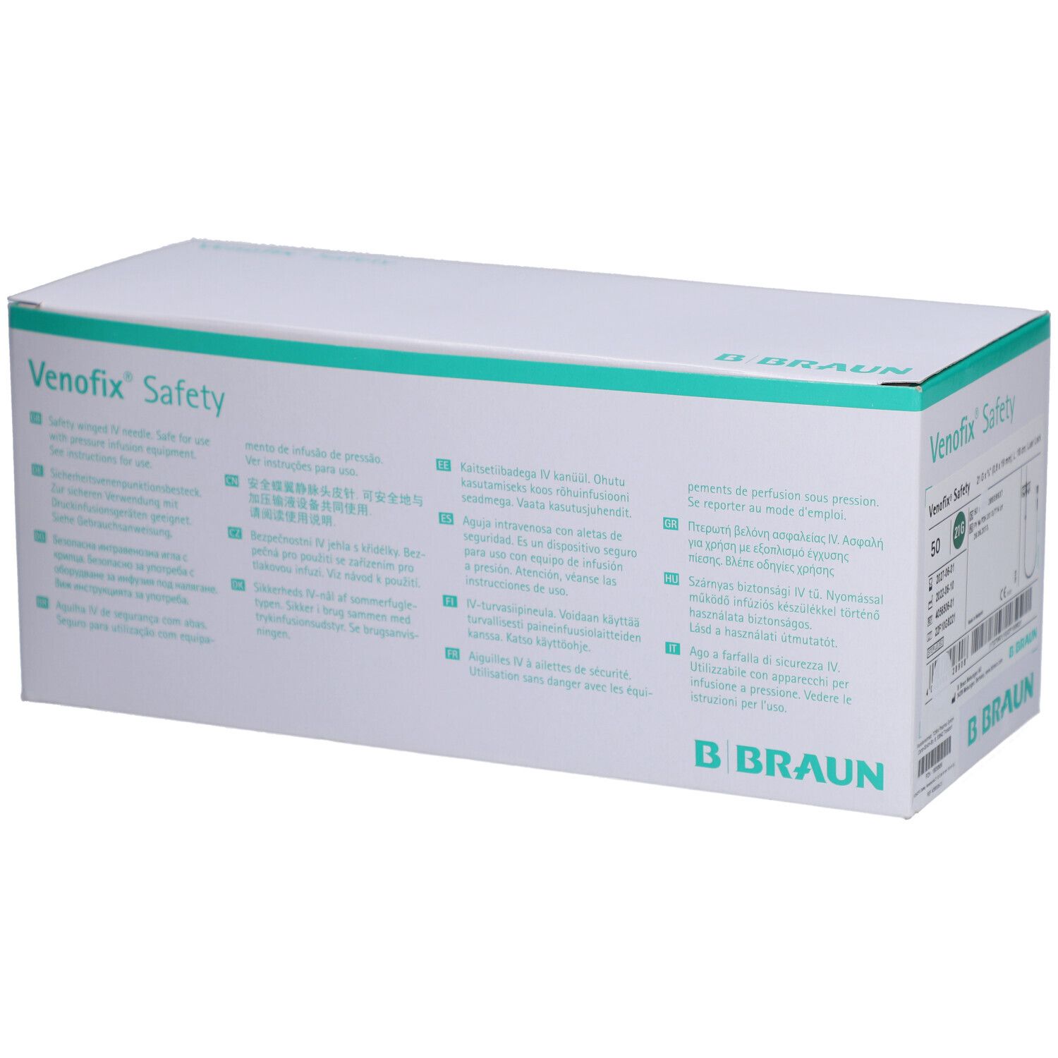 B. Braun Venofix® Safety 21G 0,8 x 19 mm Luer Lock 50 St - Shop Apotheke