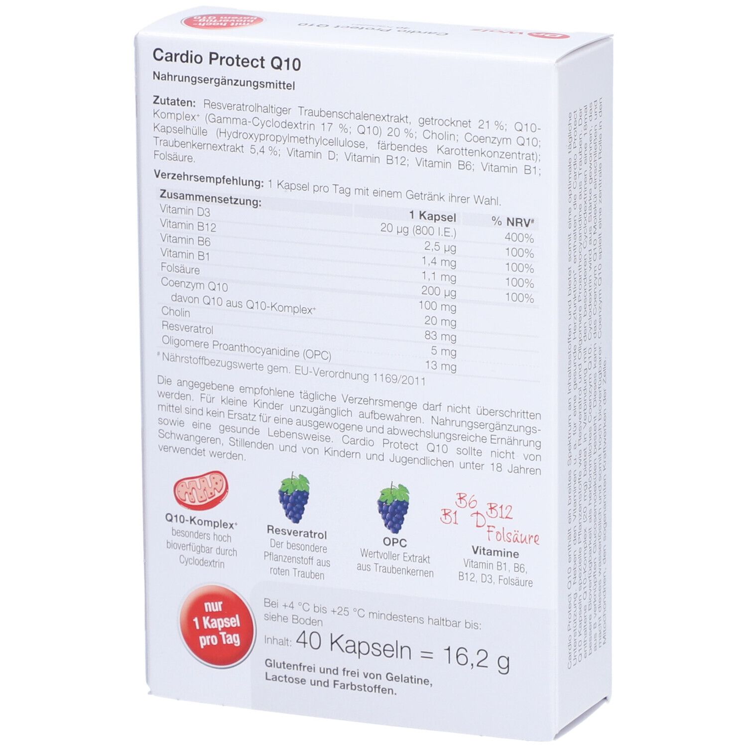 Dr. Wolz Cardio Protect Q10 Herzkapseln 40 St - Shop Apotheke