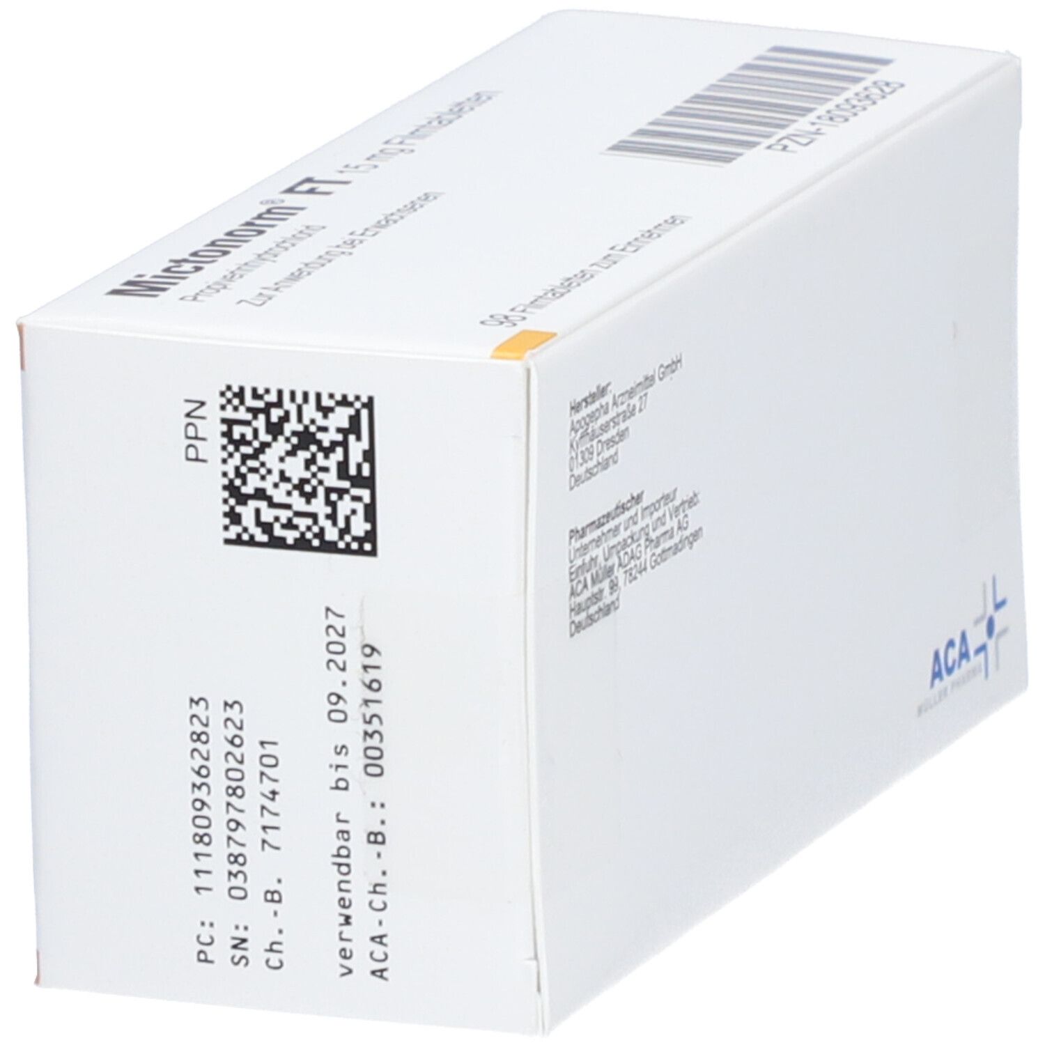 MICTONORM FT Filmtabletten 98 St mit dem E-Rezept kaufen - Shop Apotheke