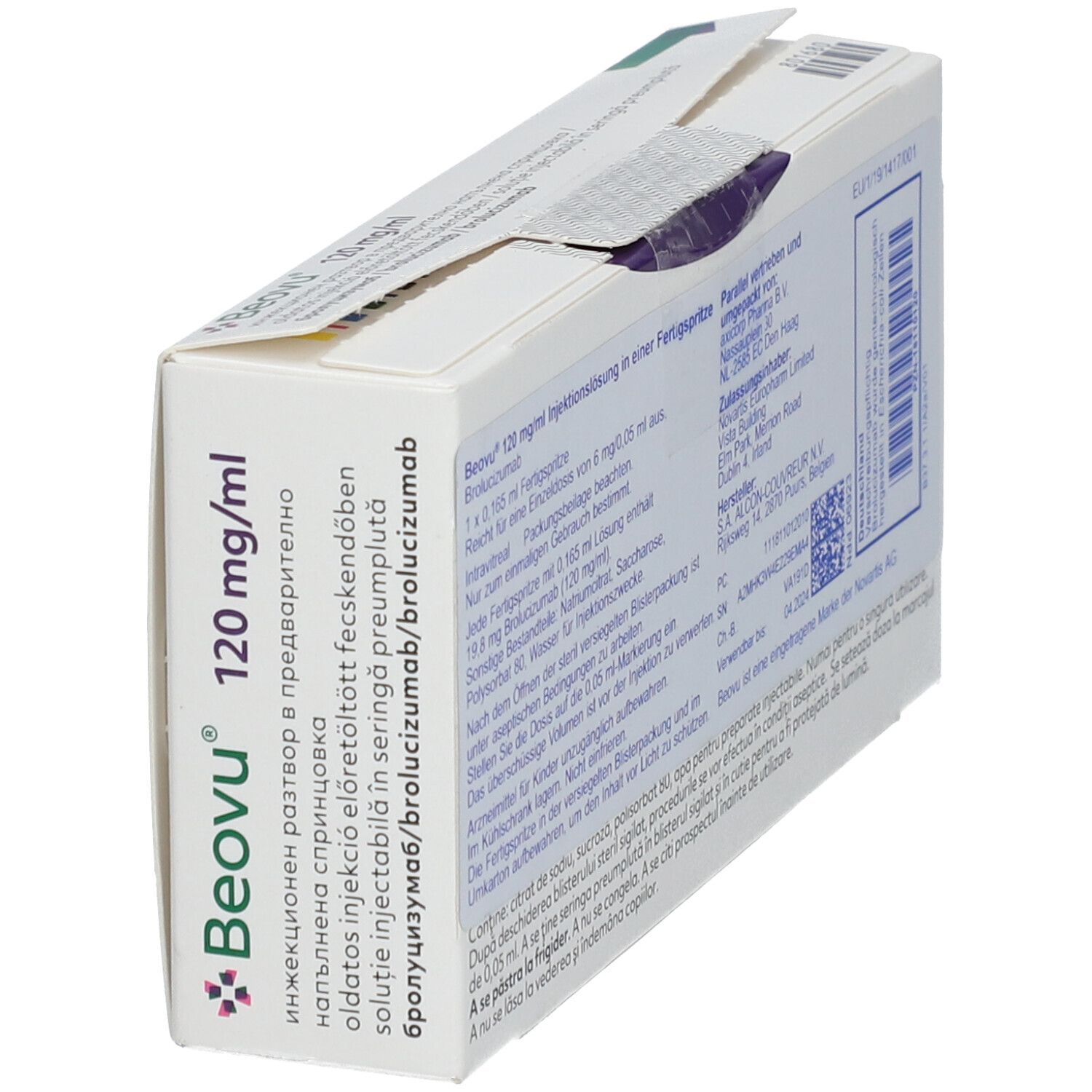 BEOVU 120 mg/ml Injektionslösung i.e.Fertigspritze 1 St mit dem E ...