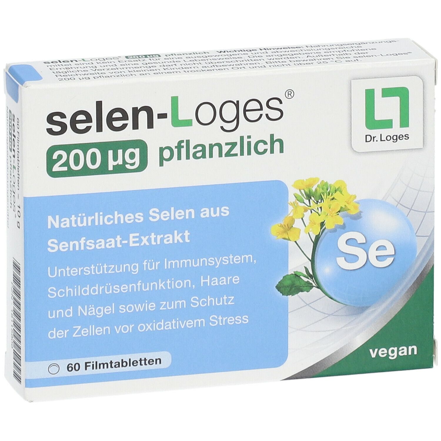 selen-Loges® 200µg pflanzlich 60 St - Shop Apotheke