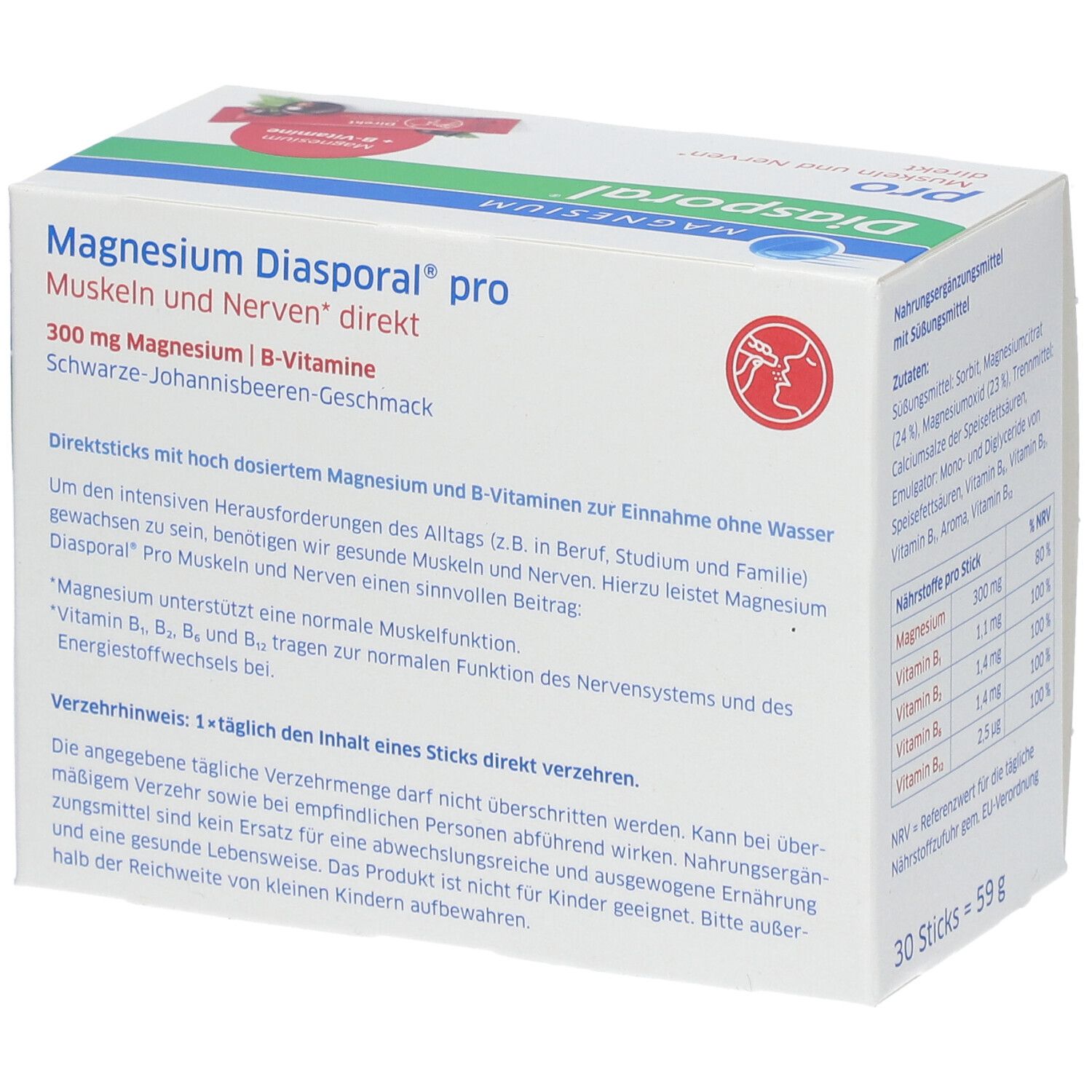 Magnesium-Diasporal® Pro Muskeln und Nerven direkt 30 St - shop ...