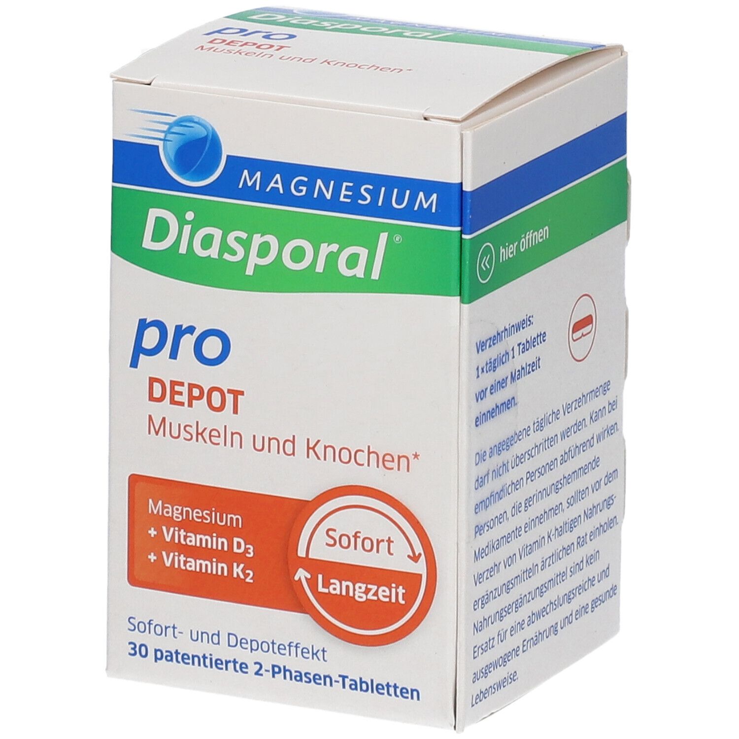 Magnesium-Diasporal® Pro DEPOT Muskeln und Knochen 30 St - shop ...