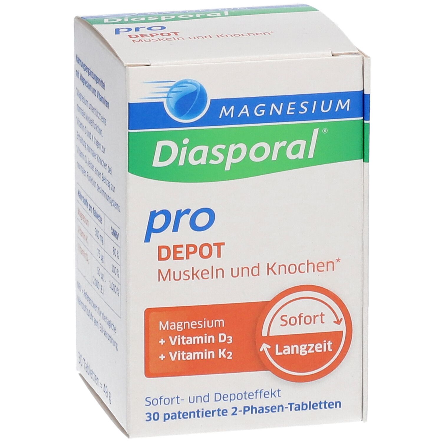 Magnesium-Diasporal® Pro DEPOT Muskeln und Knochen 30 St - shop ...