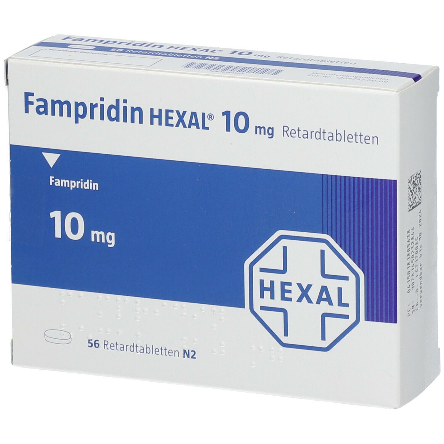 FAMPRIDIN HEXAL 10 mg Retardtabletten 56 St mit dem E-Rezept kaufen ...