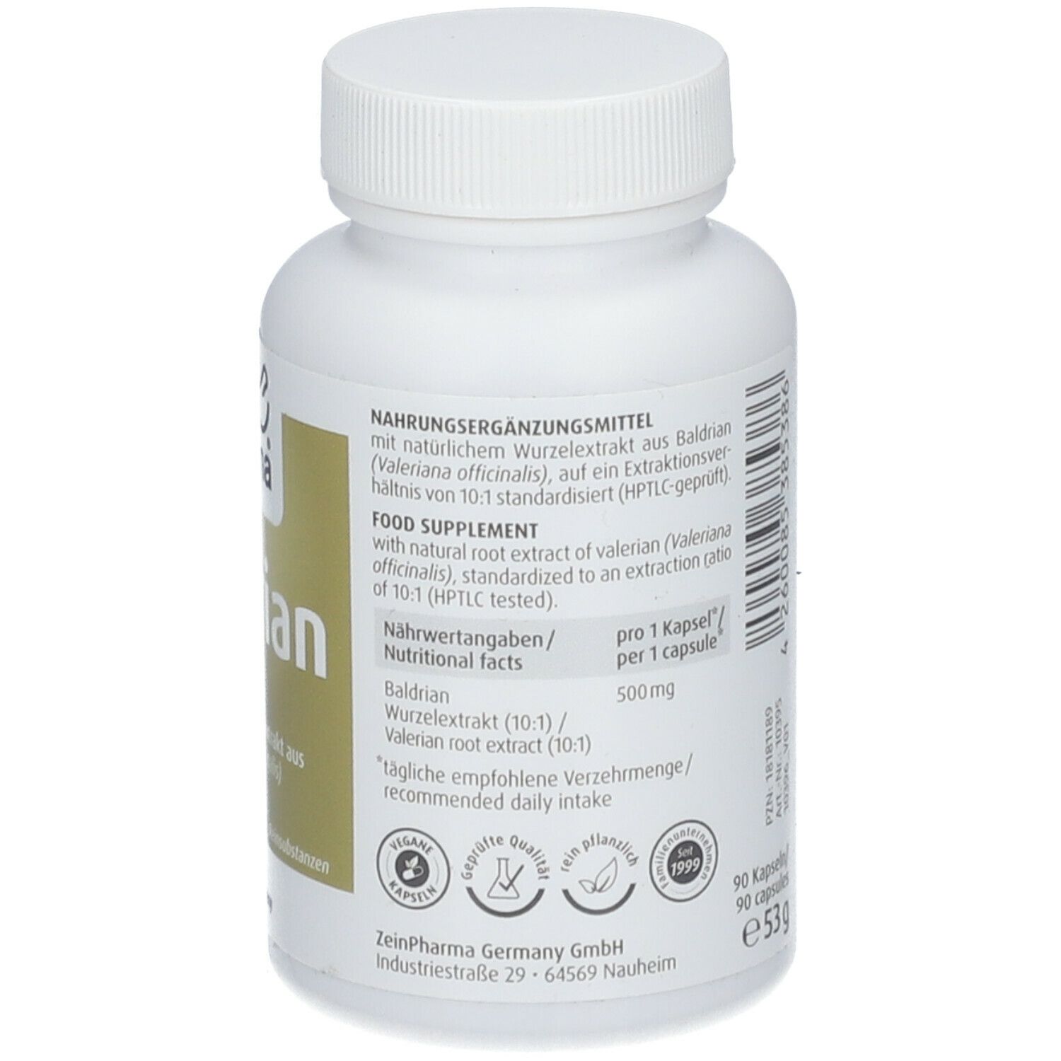 ZeinPharma® Baldrian 500mg 90 St - shop-apotheke.at