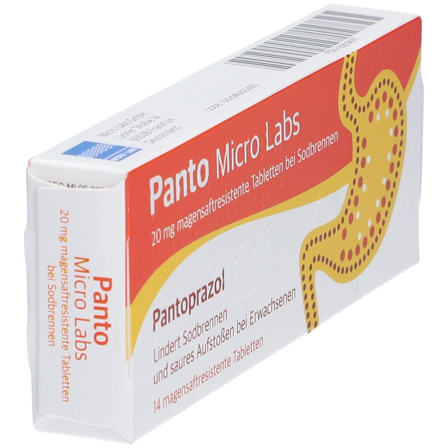 Panto Micro Labs 20 mg 14 Tabletten 14 St - Shop Apotheke