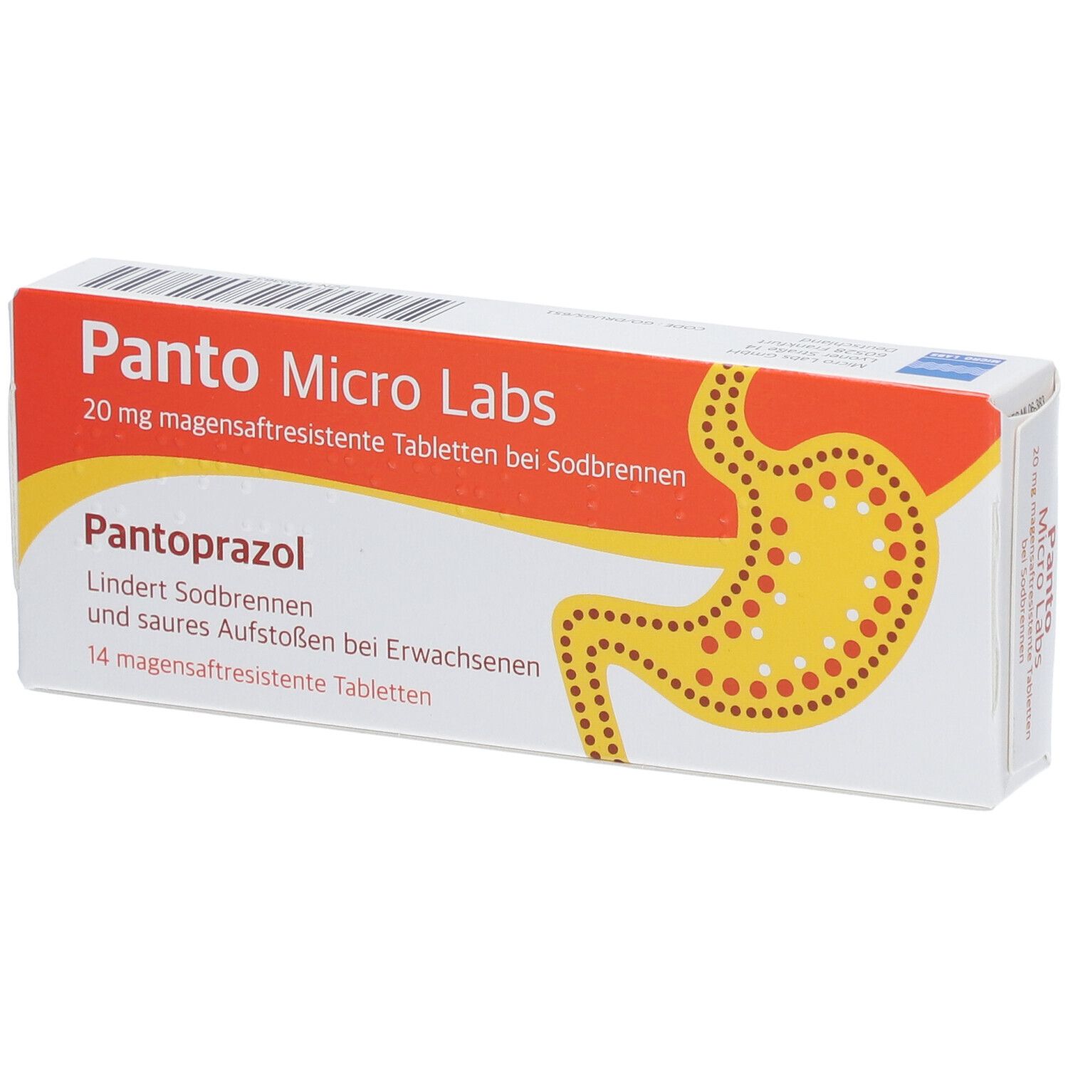 Panto Micro Labs 20 mg 14 Tabletten 14 St - Shop Apotheke