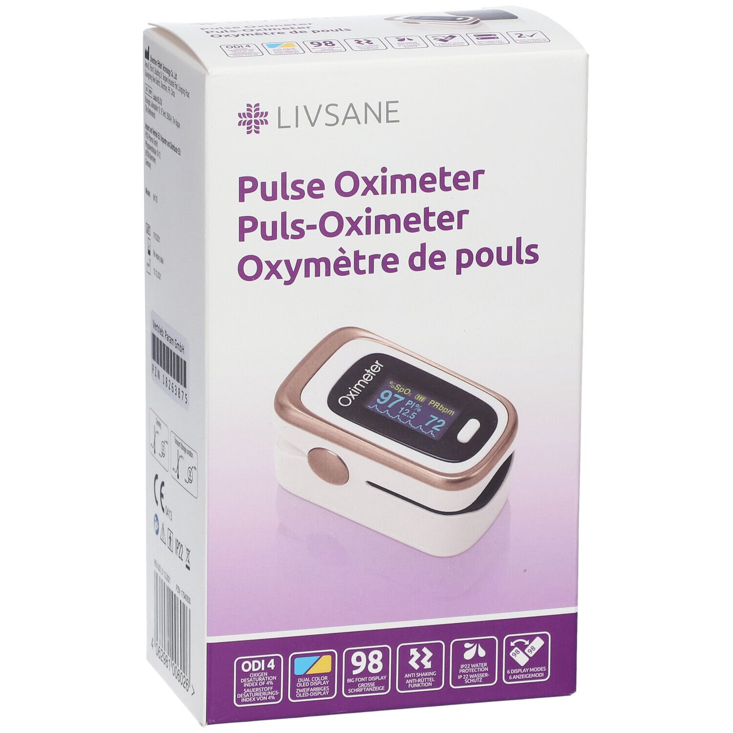 LIVSANE Puls-Oximeter 1 St - Shop Apotheke