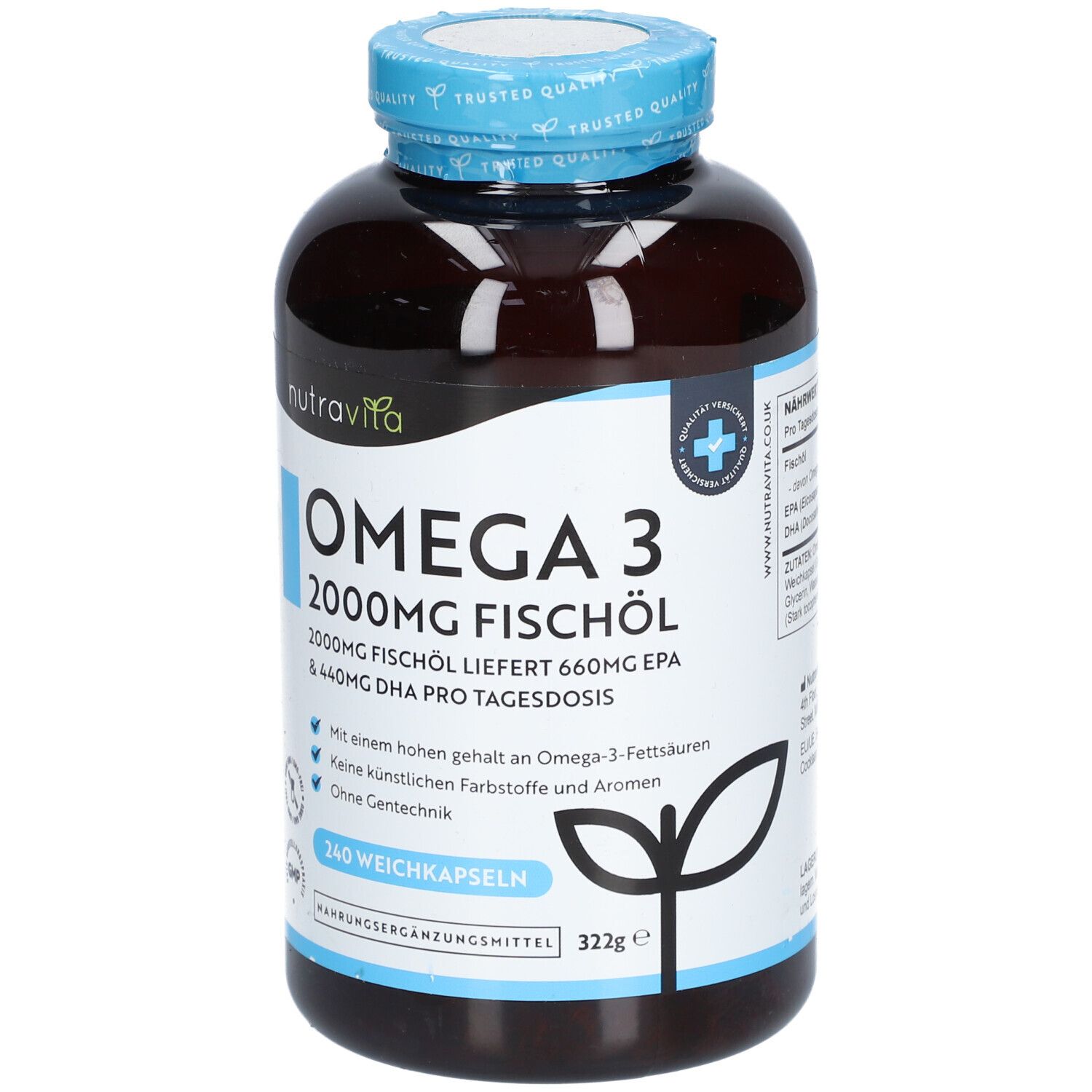Nutravita Omega 3 2000 mg Fischöl 240 St - shop-apotheke.com