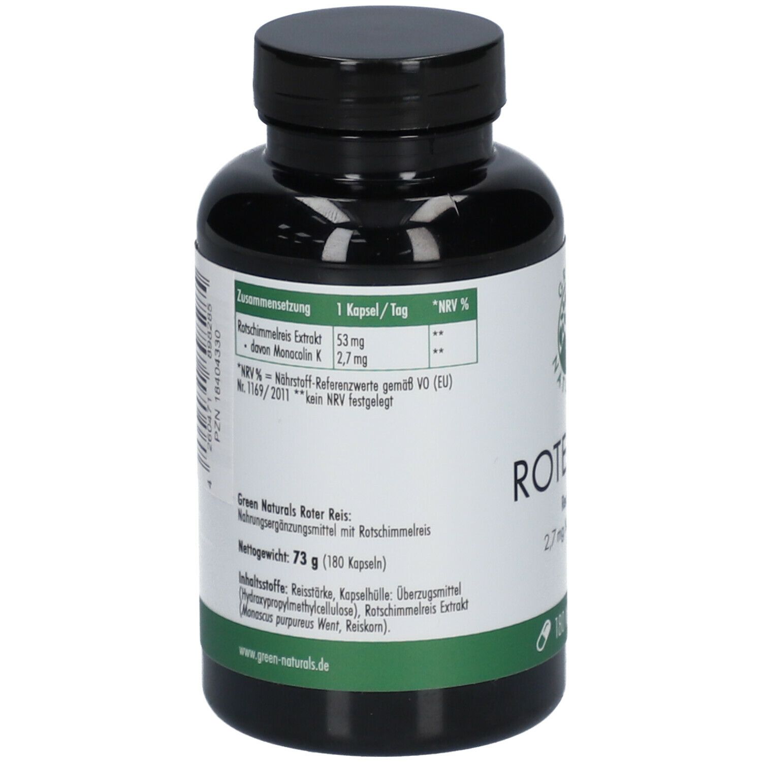 GREEN NATURALS roter Reis Monacolin K vegan 180 St - Shop Apotheke