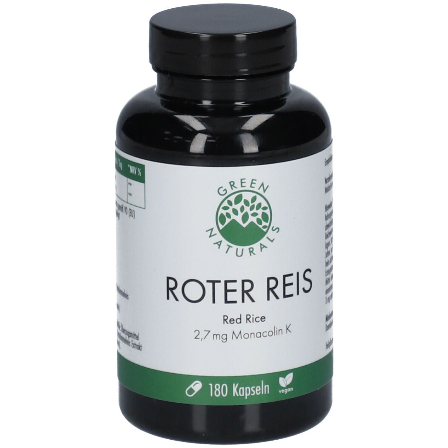 GREEN NATURALS roter Reis Monacolin K vegan 180 St - Shop Apotheke