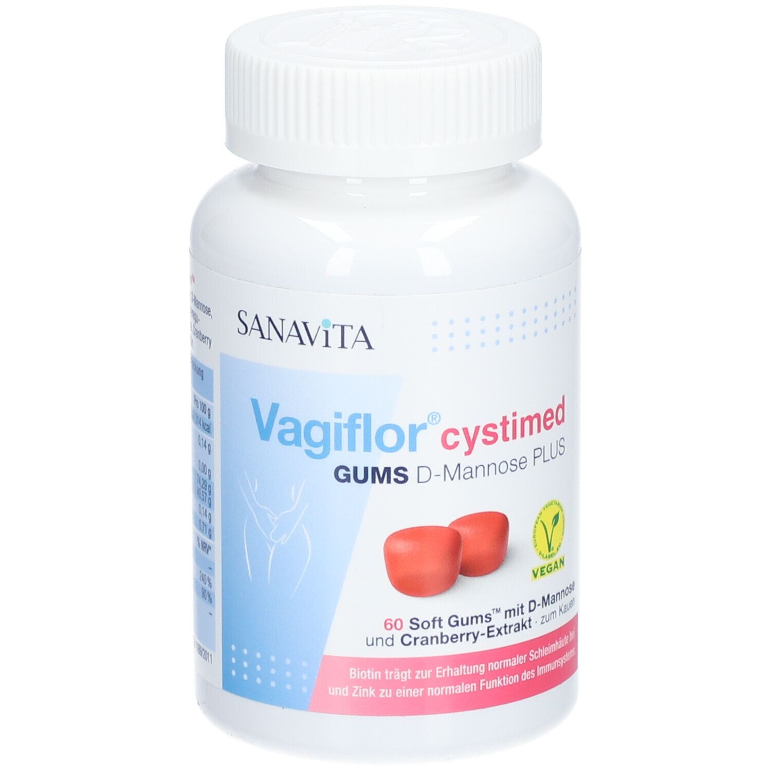 Vagiflor® cystimed Gums D-Mannose Plus 60 St - Shop Apotheke