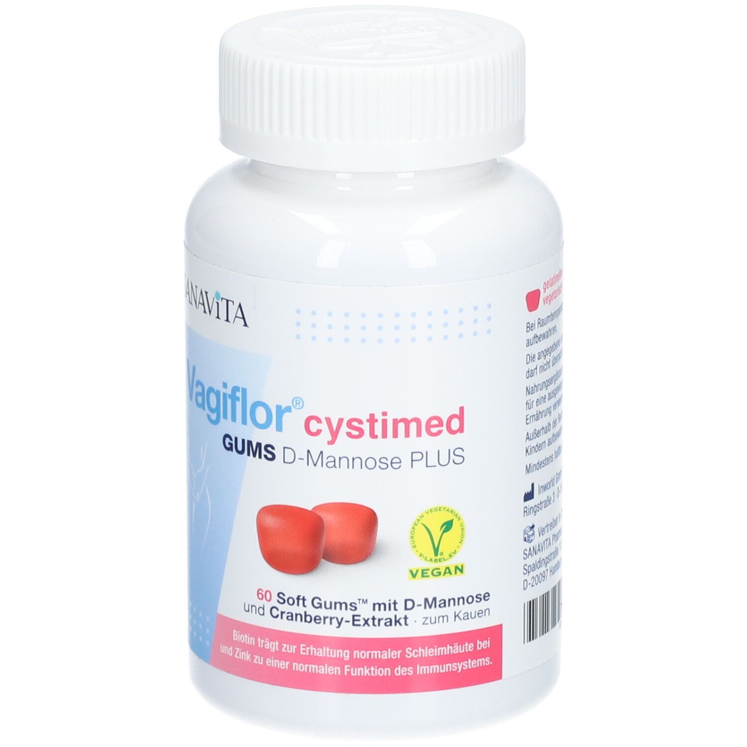 Vagiflor® cystimed Gums D-Mannose Plus 60 St - Shop Apotheke