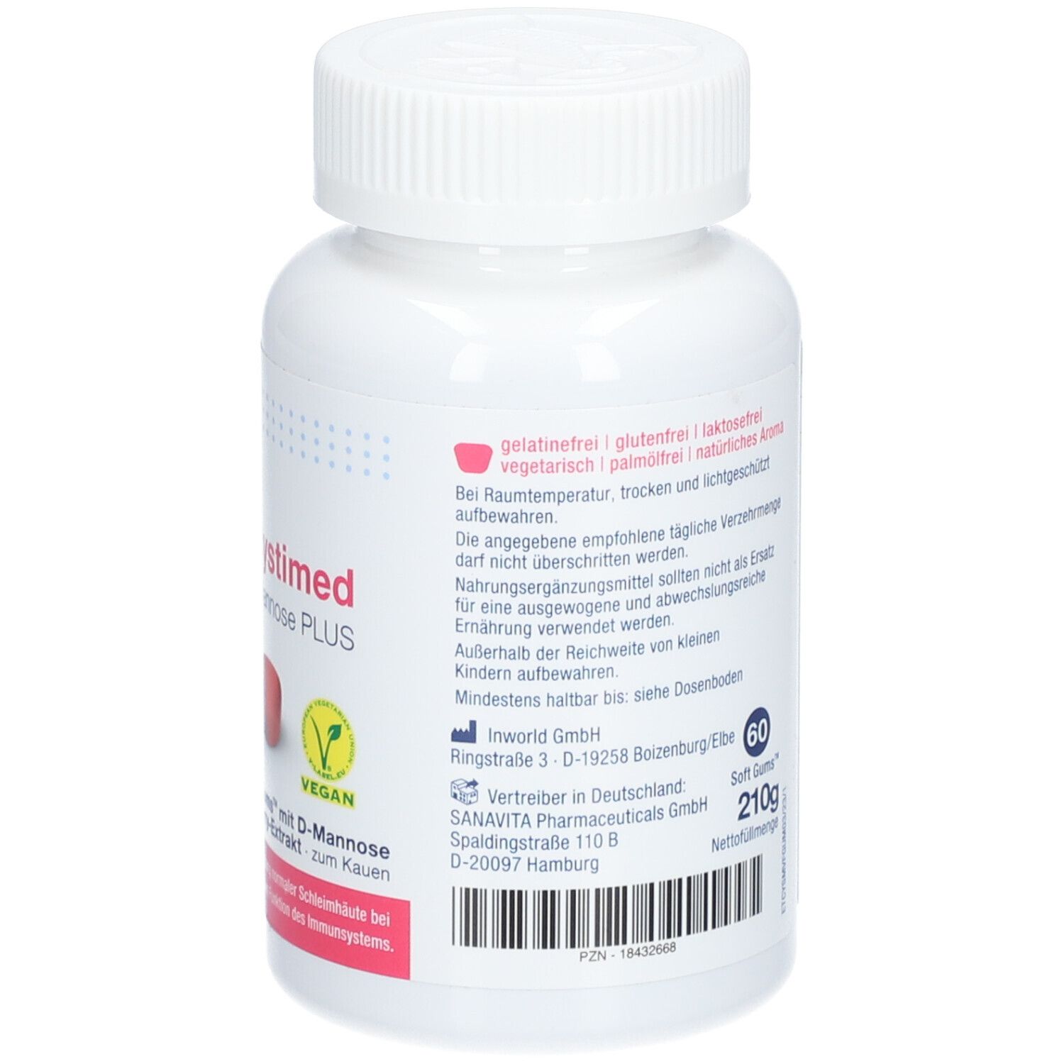 Vagiflor® cystimed Gums D-Mannose Plus 60 St - Shop Apotheke