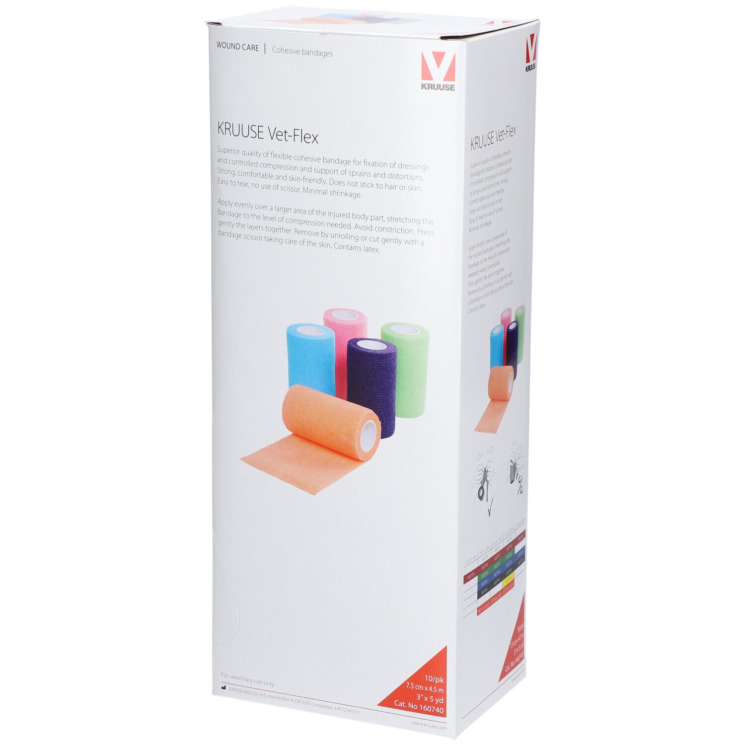KRUUSE Vet-Flex farbig sortiert 7,5 cmx4,5 m 10 St - Shop Apotheke