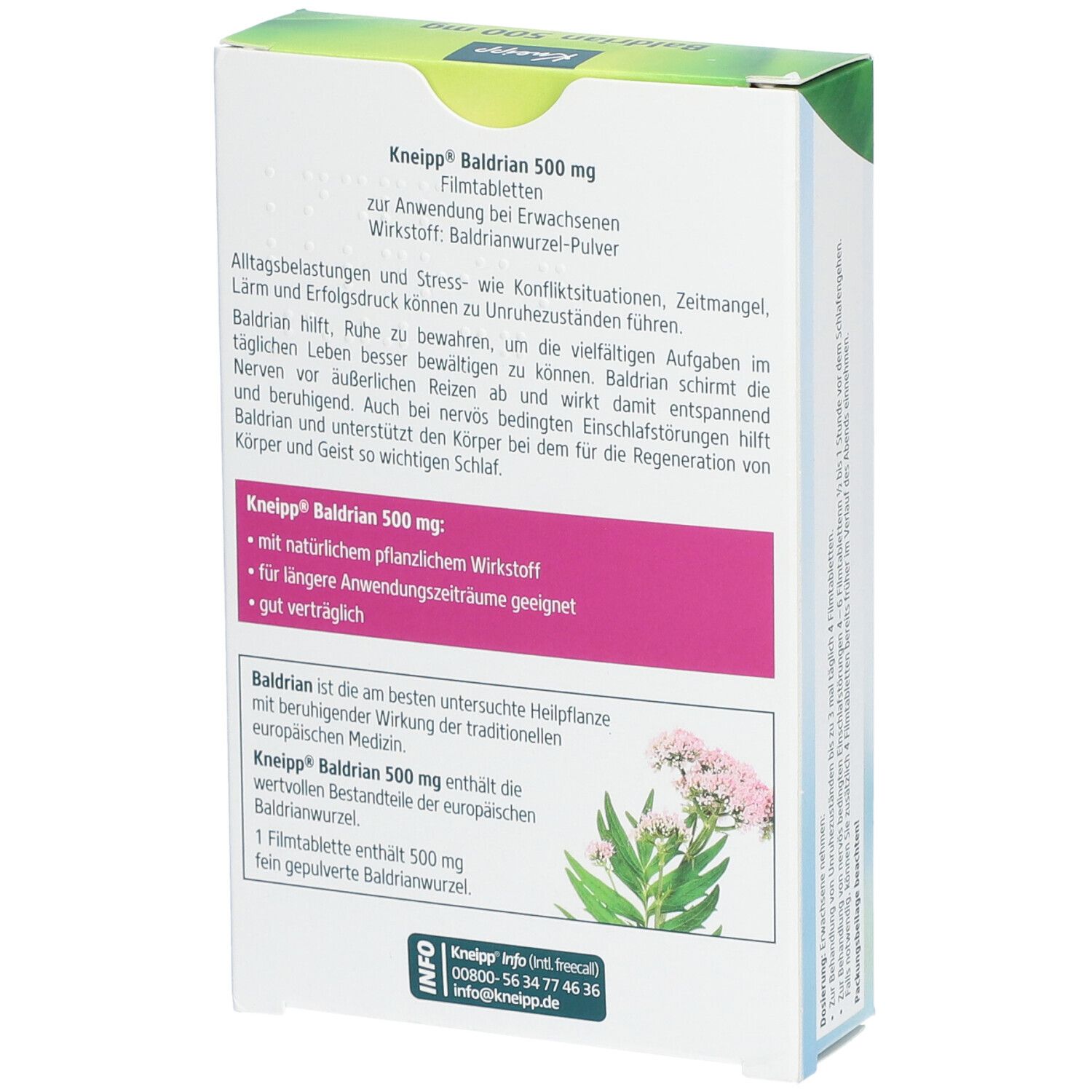 Kneipp® Baldrian 500 mg 90 St - Shop Apotheke