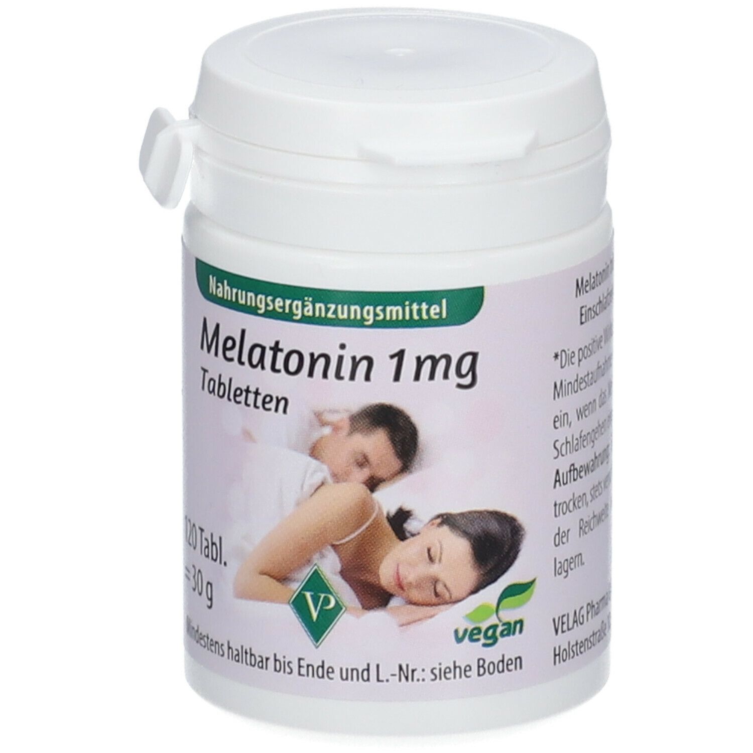 Melatonin 1 mg Tabletten vegan 120 St - shop-apotheke.com