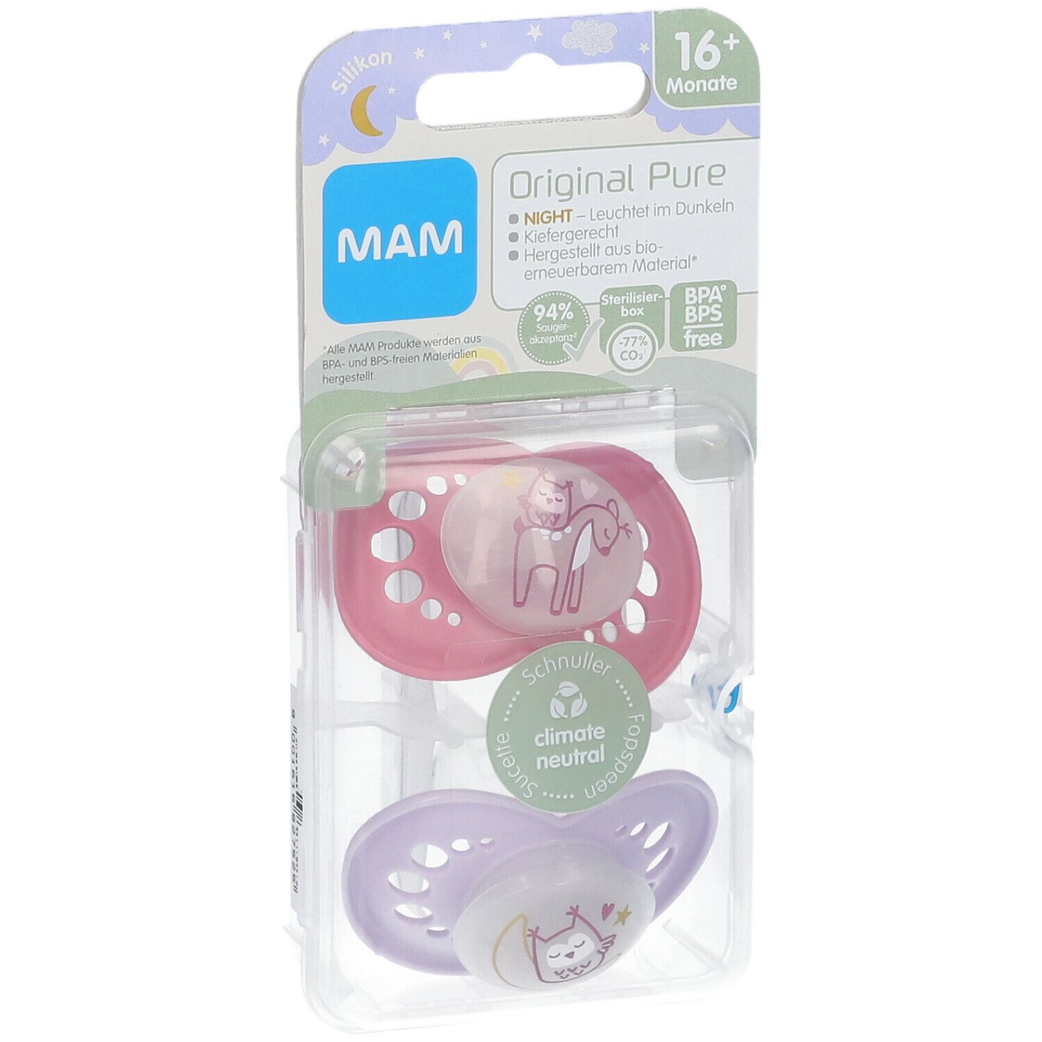 MAM Original Pure Night Silikon 16+ neutral (Farbe nicht frei wählbar ...