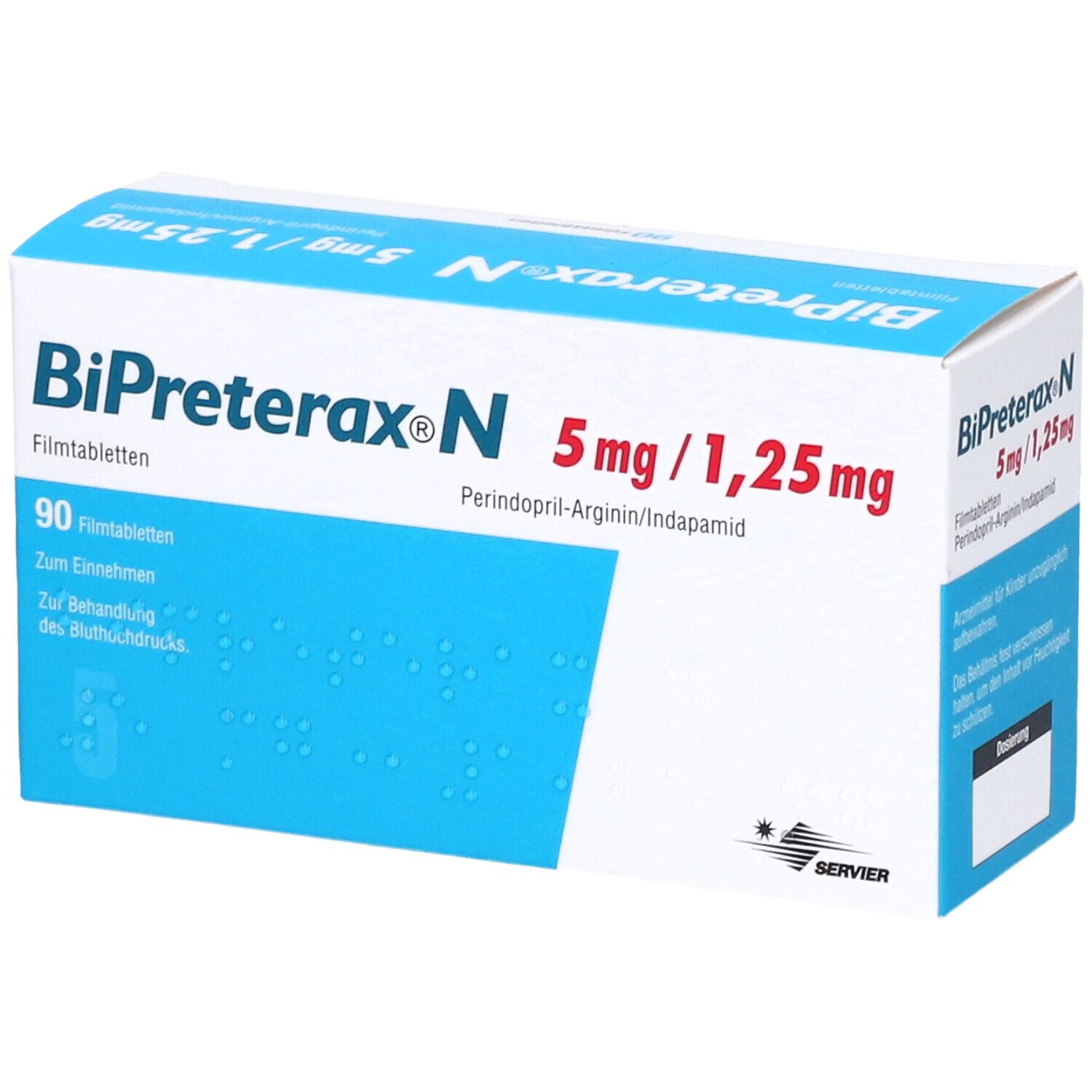 BIPRETERAX N 5 mg/1,25 mg Filmtabletten 90 St mit dem E-Rezept kaufen ...