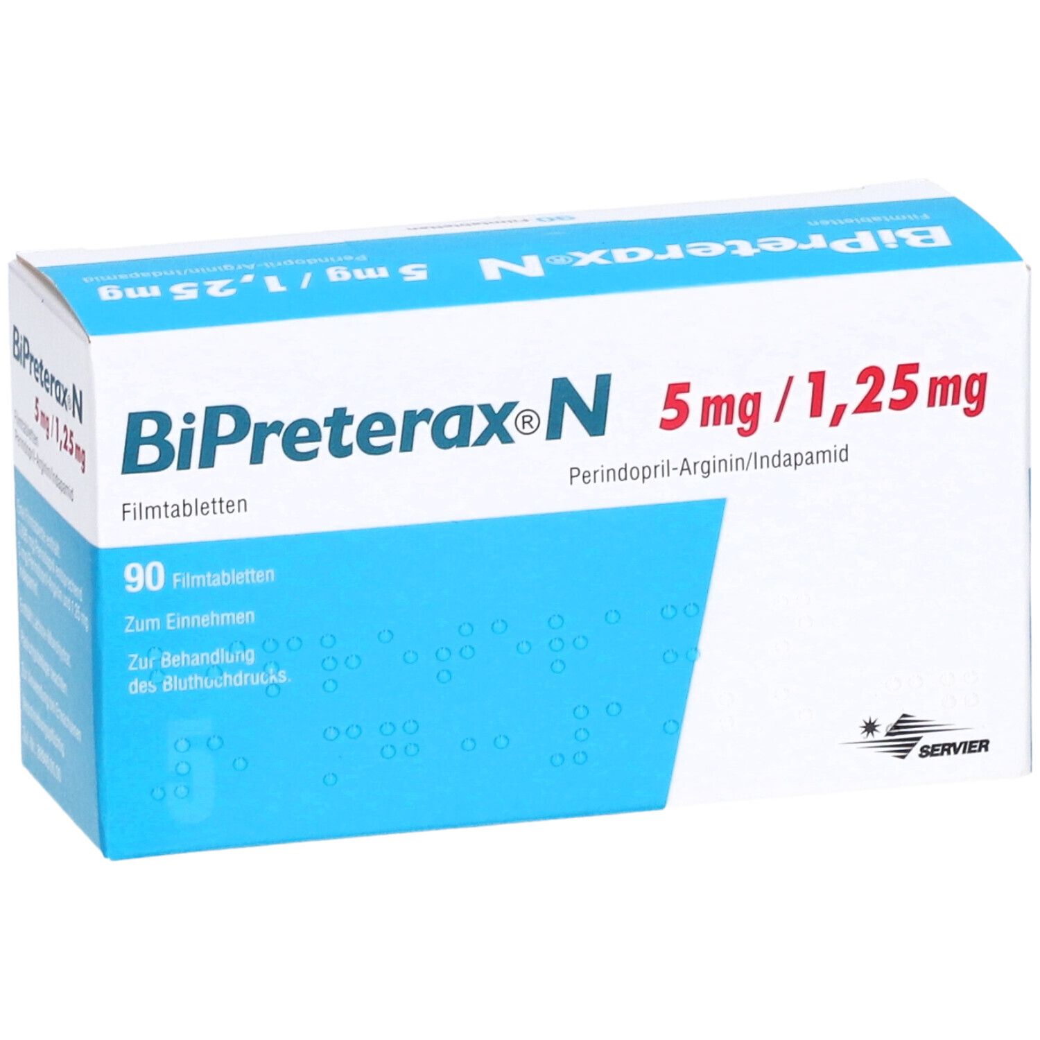 BIPRETERAX N 5 mg/1,25 mg Filmtabletten 90 St mit dem E-Rezept kaufen ...