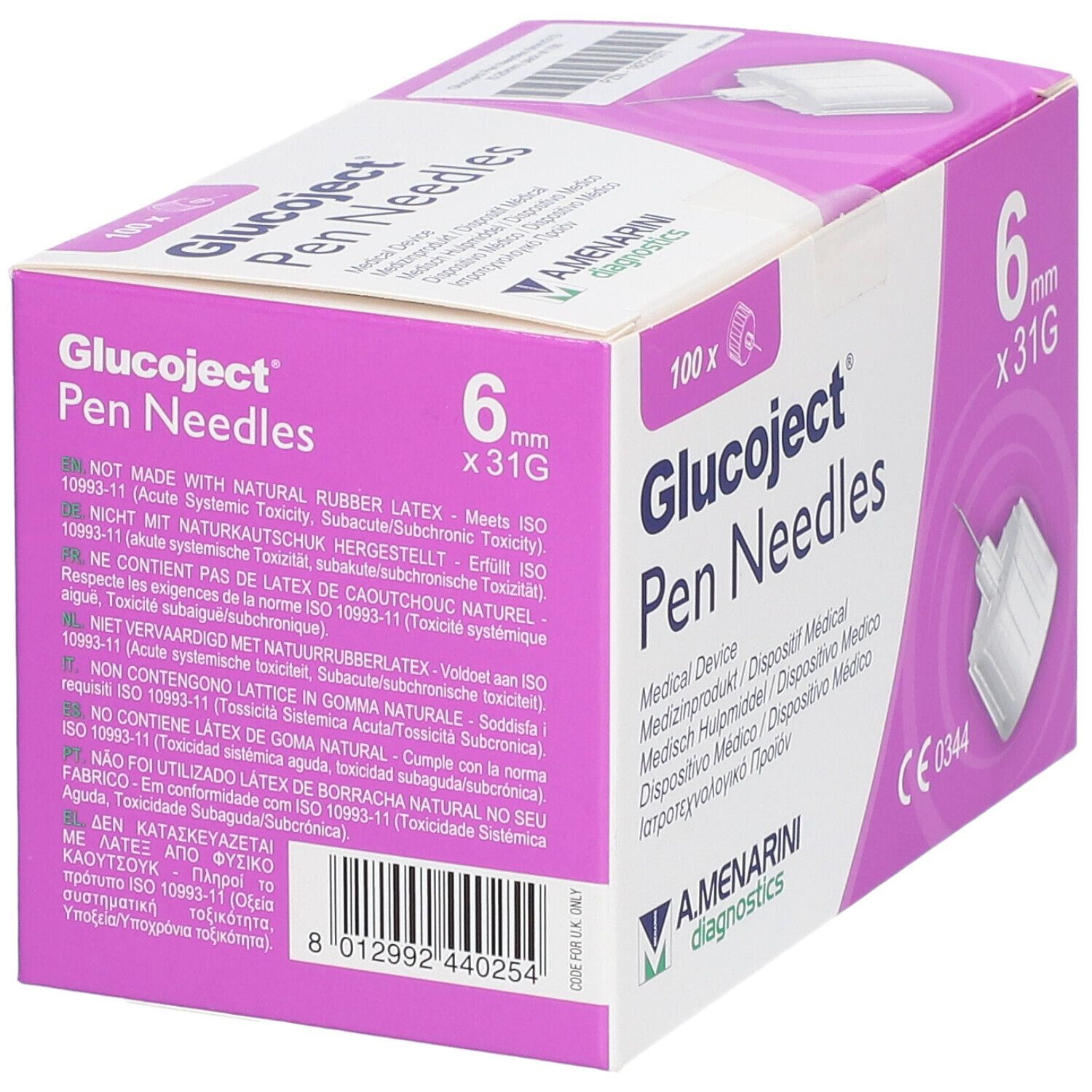 Glucoject® Pen-Nadeln 31G 6 mm 100 St - SHOP APOTHEKE