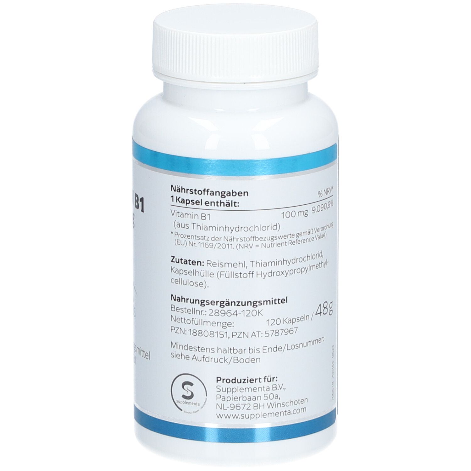 VITAMIN B1 100 mg 120 St - Shop Apotheke